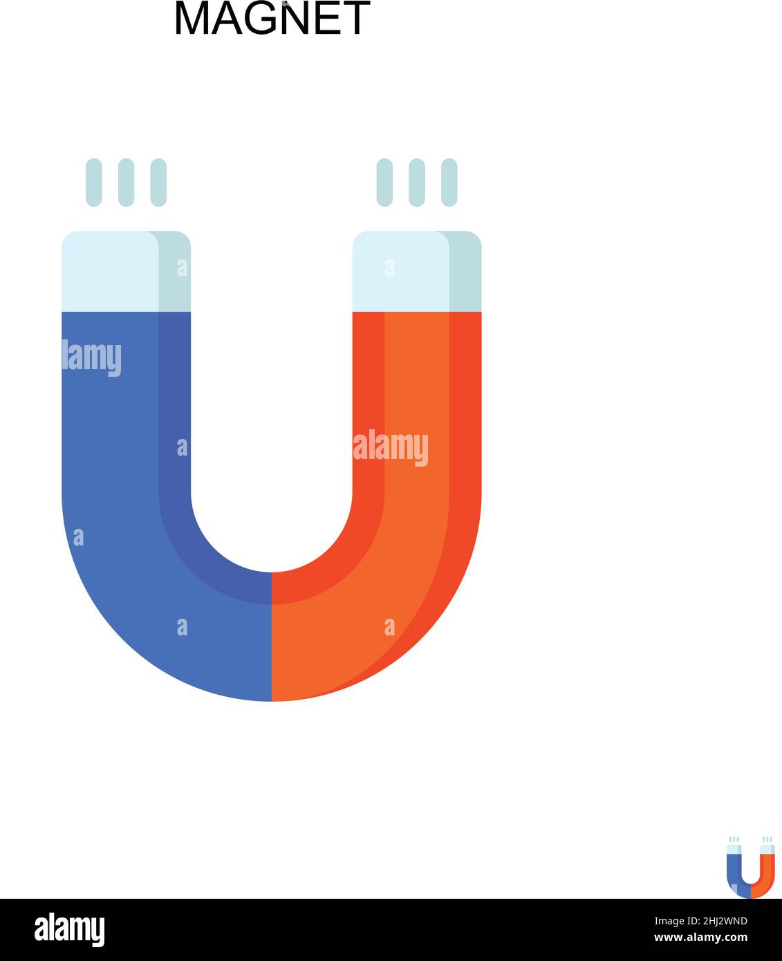 Magnet Simple Vector Icon Illustration Symbol Design Template For Web Mobile Ui Element Stock