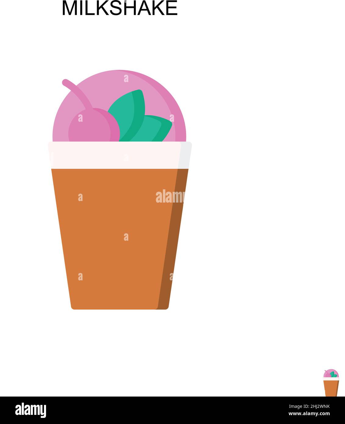 Milk shake Stock Vector Images - Alamy