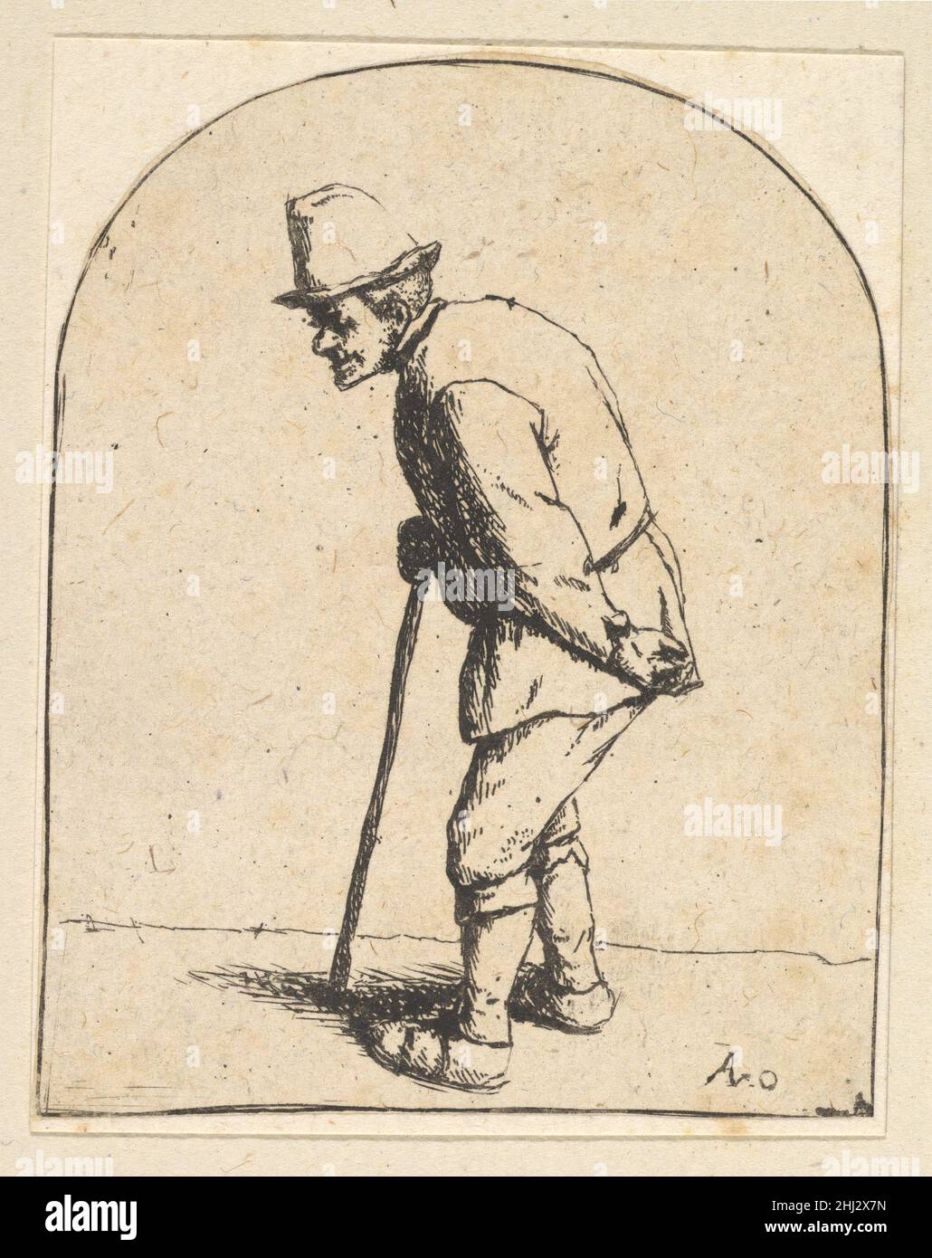 Peasant with Stick 1610–85 Adriaen van Ostade Dutch. Peasant with Stick ...