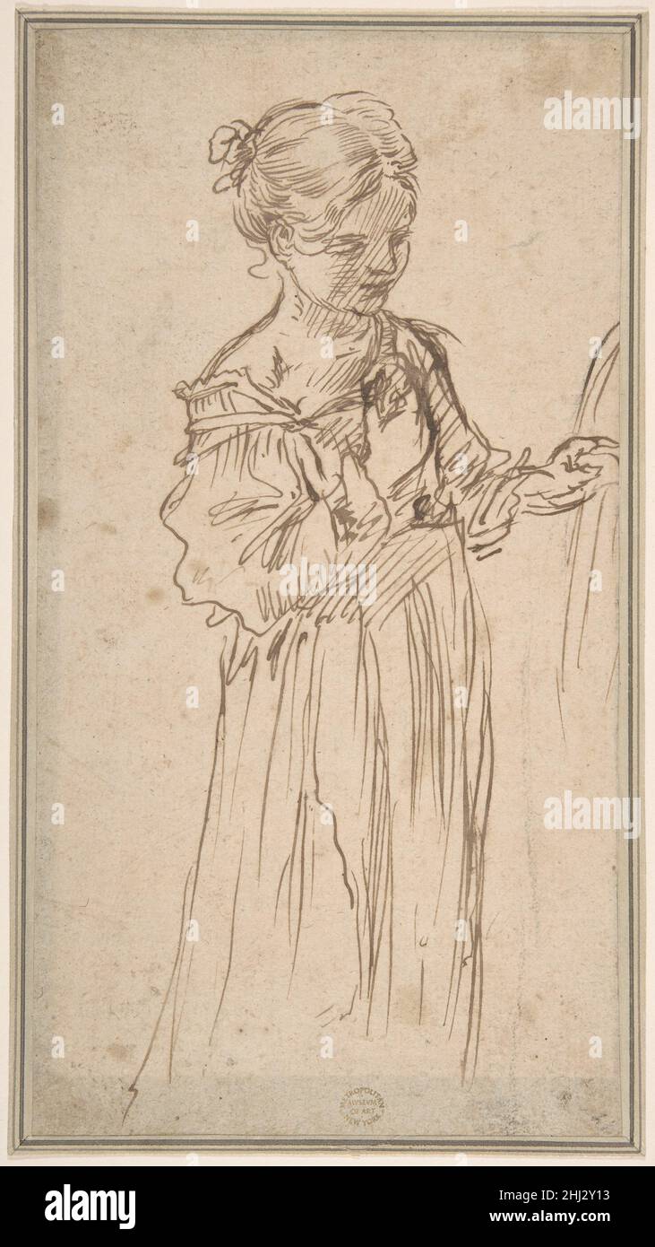 Figure of a Girl 17th century Anonymous, Italian, Roman-Bolognese, 17th ...