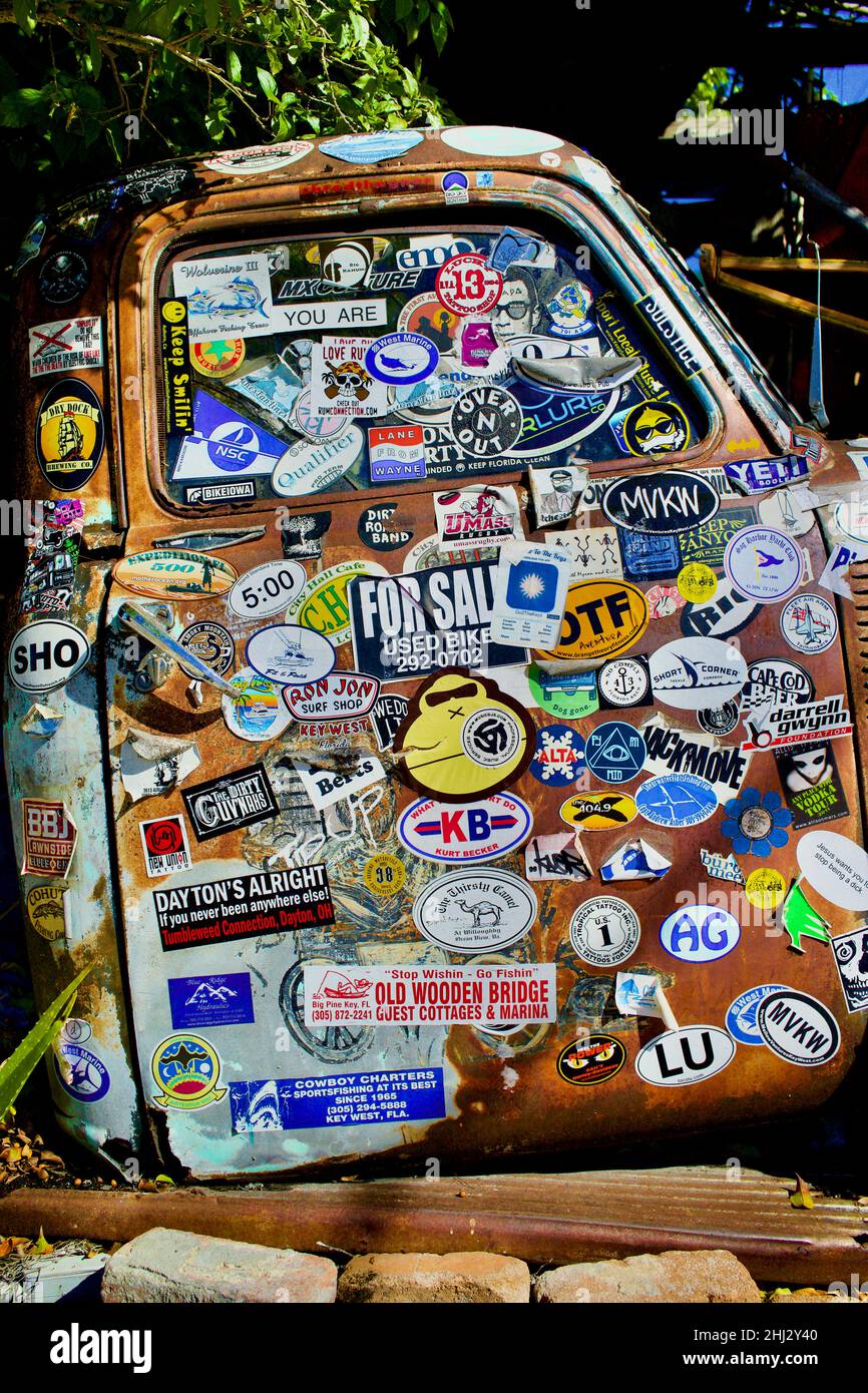 B.O.’s Fish Wagon, located on Caroline Street in Key West, Florida ...