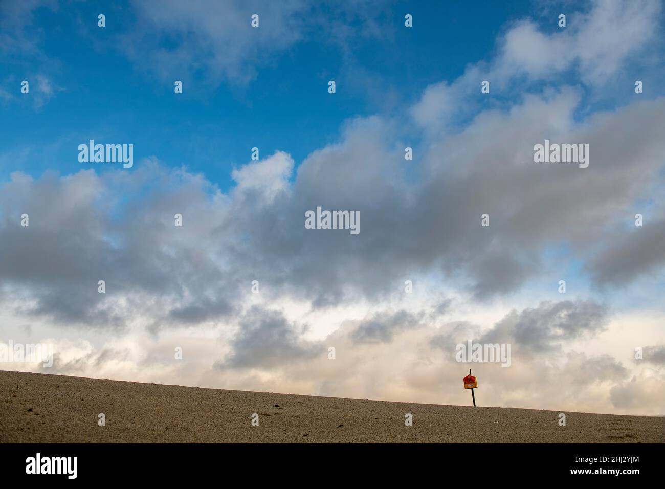 Small sign on sandy area, Beara Peninsula, Ireland Stock Photo - Alamy