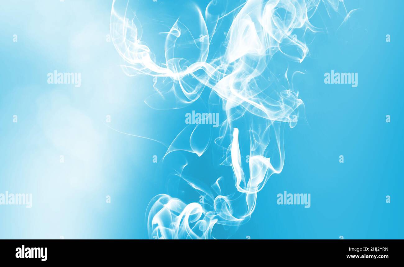 Cigarette smoke over blacl wall. Healthcare nonsmoking addictions ...