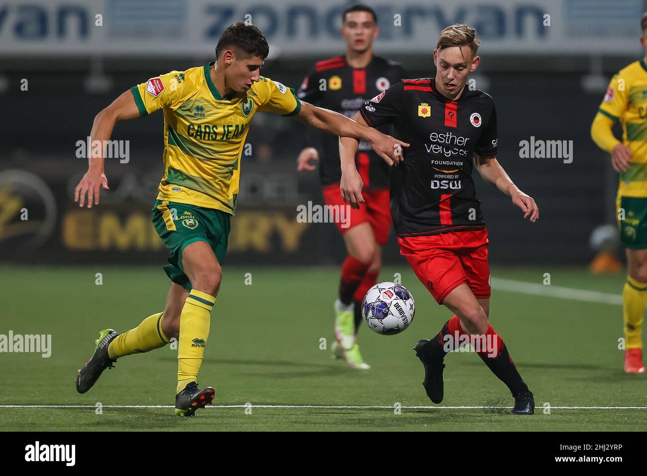 ROTTERDAM, NETHERLANDS - JANUARY 25: Michael Mulder of ADO Den Haag and ...