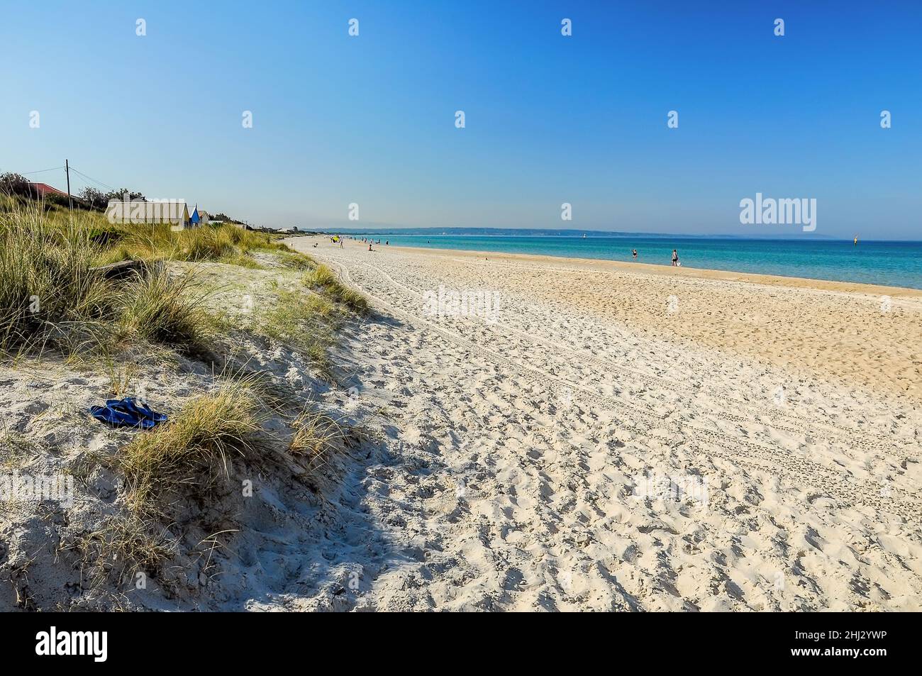 Calm on the Pacific Ocean in Australia on the beach in Chelsea ...