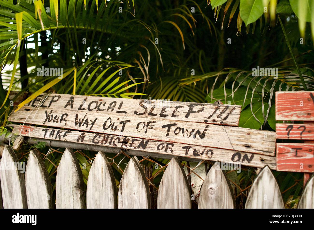 Funny sign key west hi-res stock photography and images - Alamy