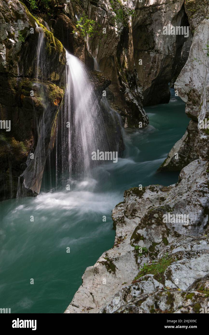 Soca Canyon, Soca Valley, Bovec, Triglav National Park, Slovenia Stock ...