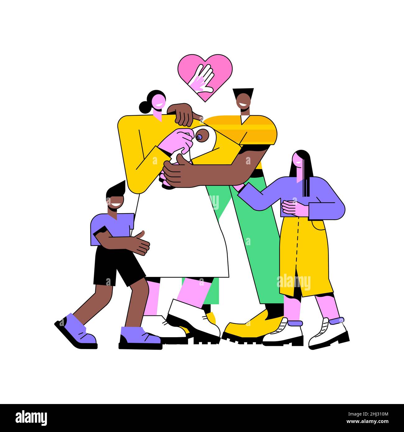 Parental responsibility abstract concept vector illustration. Rights ...