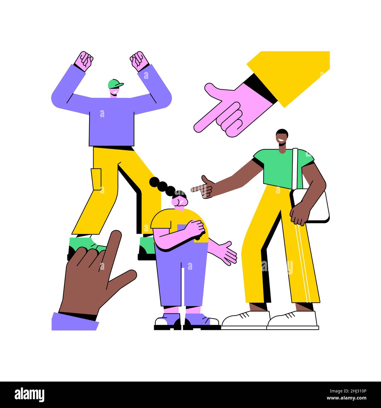 Boy gang bullying Cut Out Stock Images & Pictures - Alamy