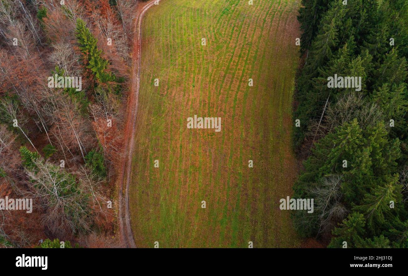 Different path aerial hi-res stock photography and images - Alamy