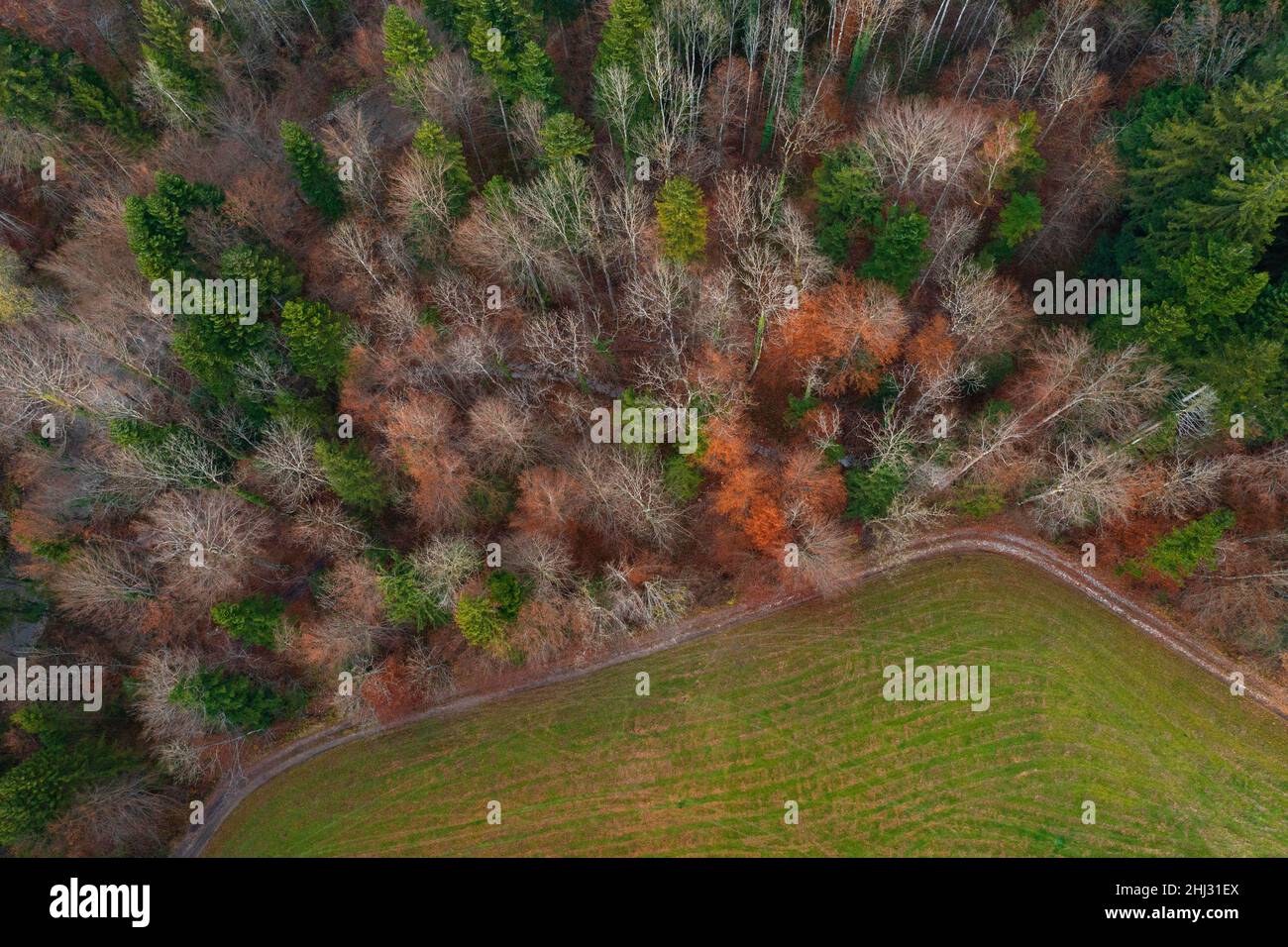 Different path aerial hi-res stock photography and images - Alamy