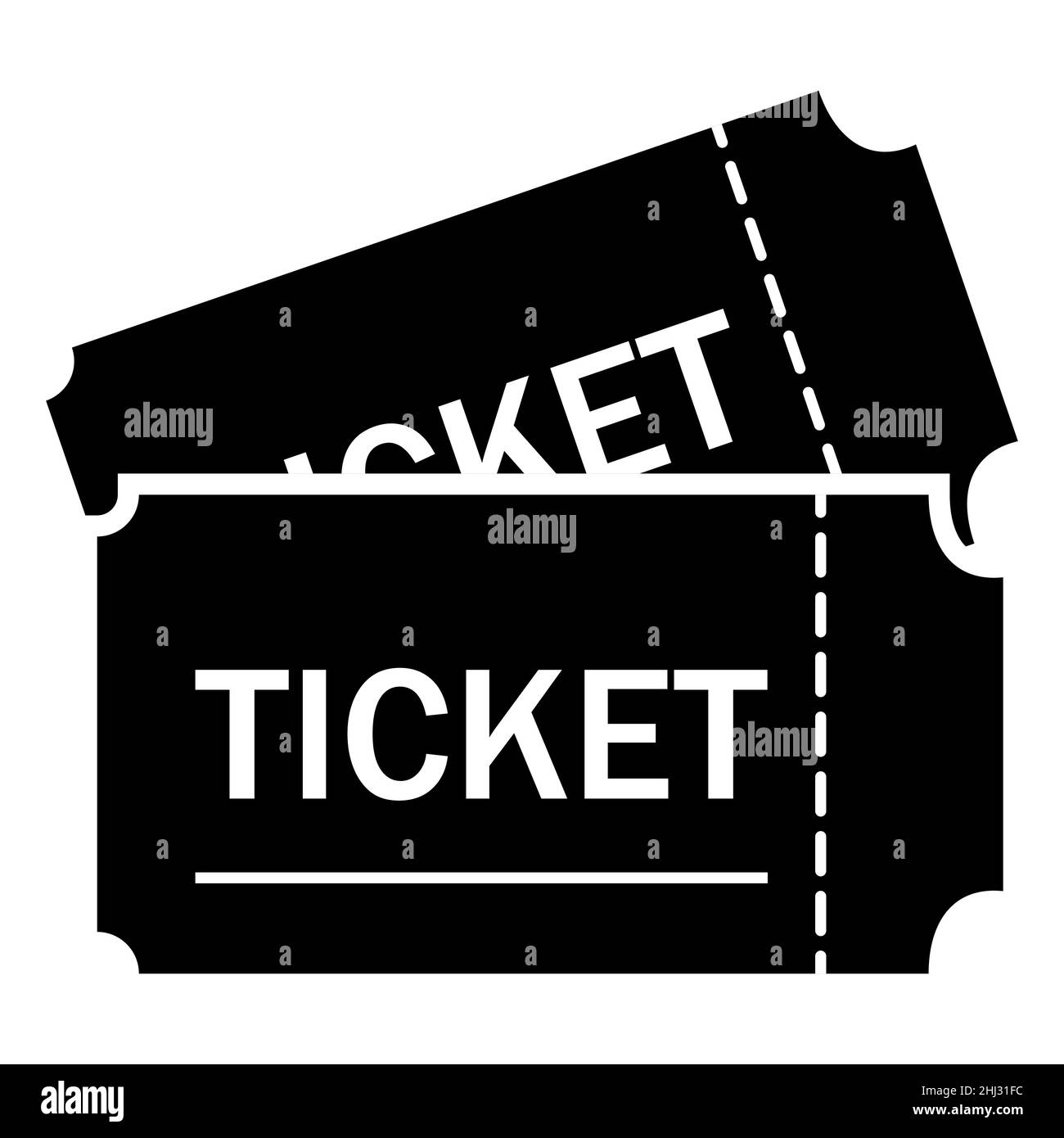 Ticket icon in trendy flat style. Symbol for your website design, logo ...