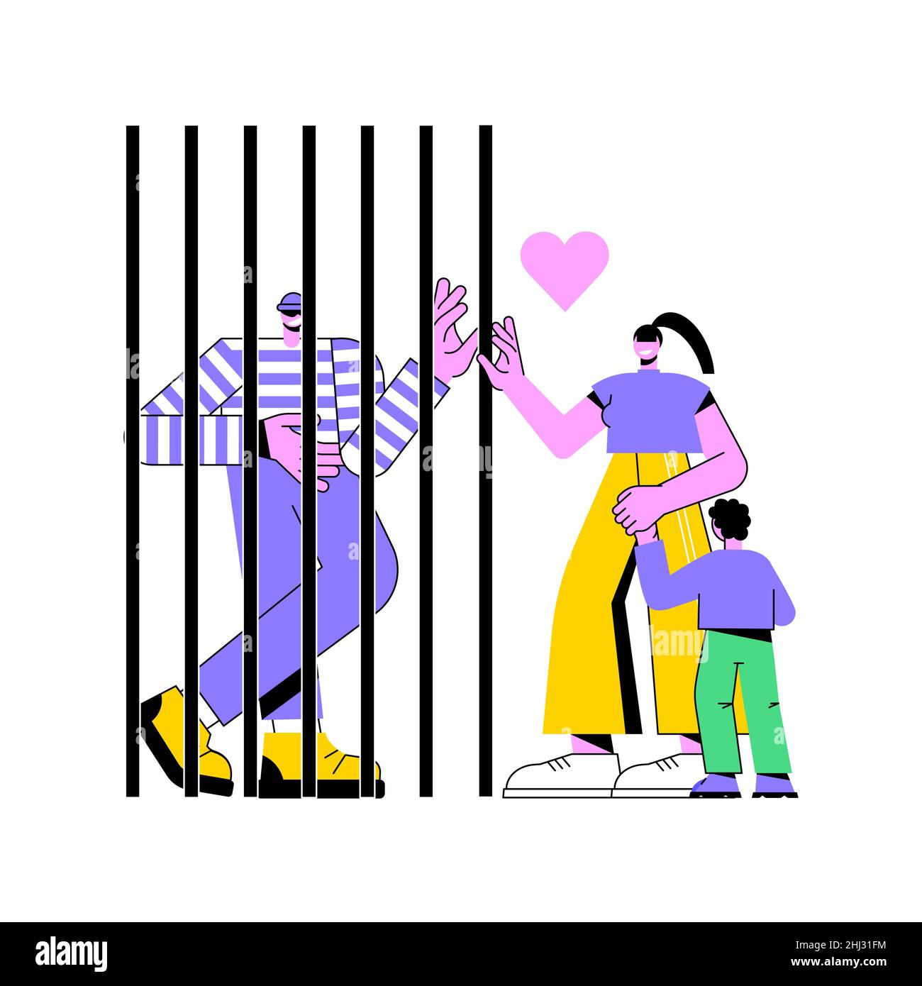 Child In Jail Cartoon