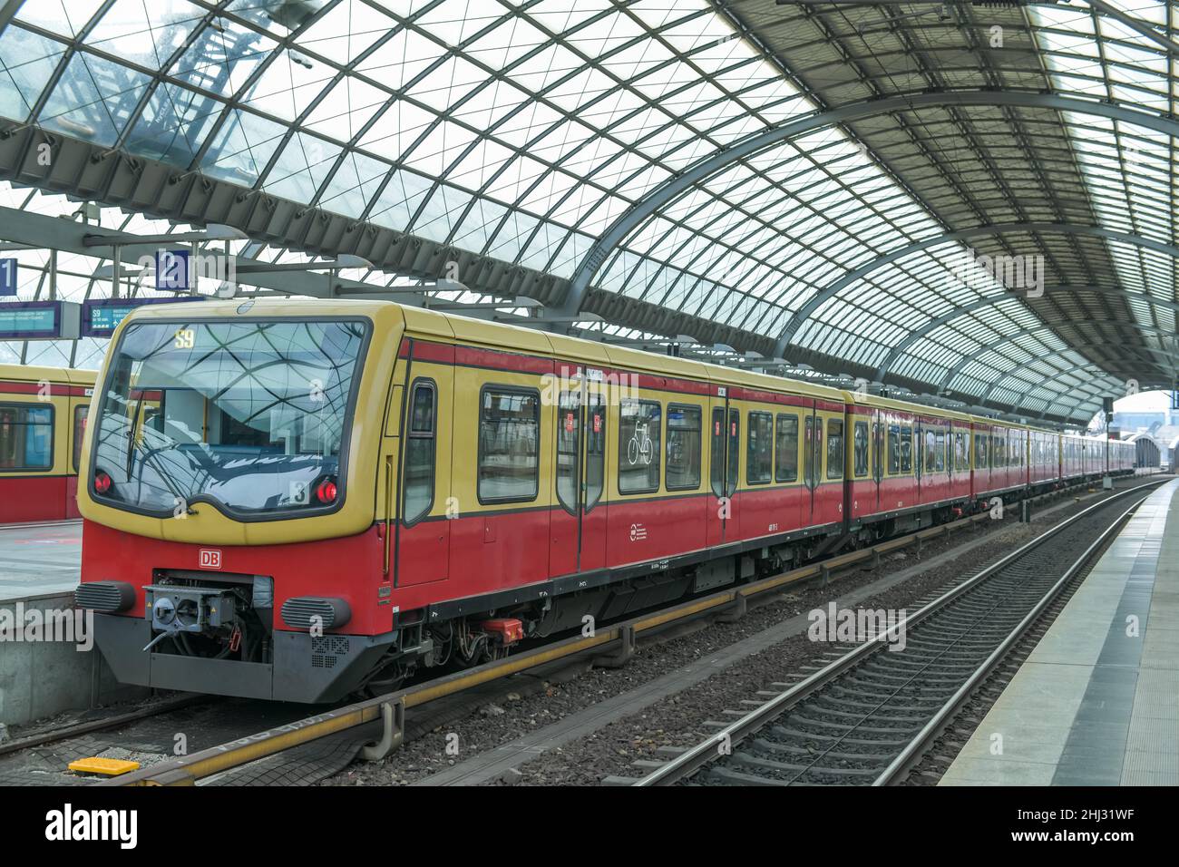 S-Bahn, Spandau station, Berlin, Germany Stock Photo - Alamy
