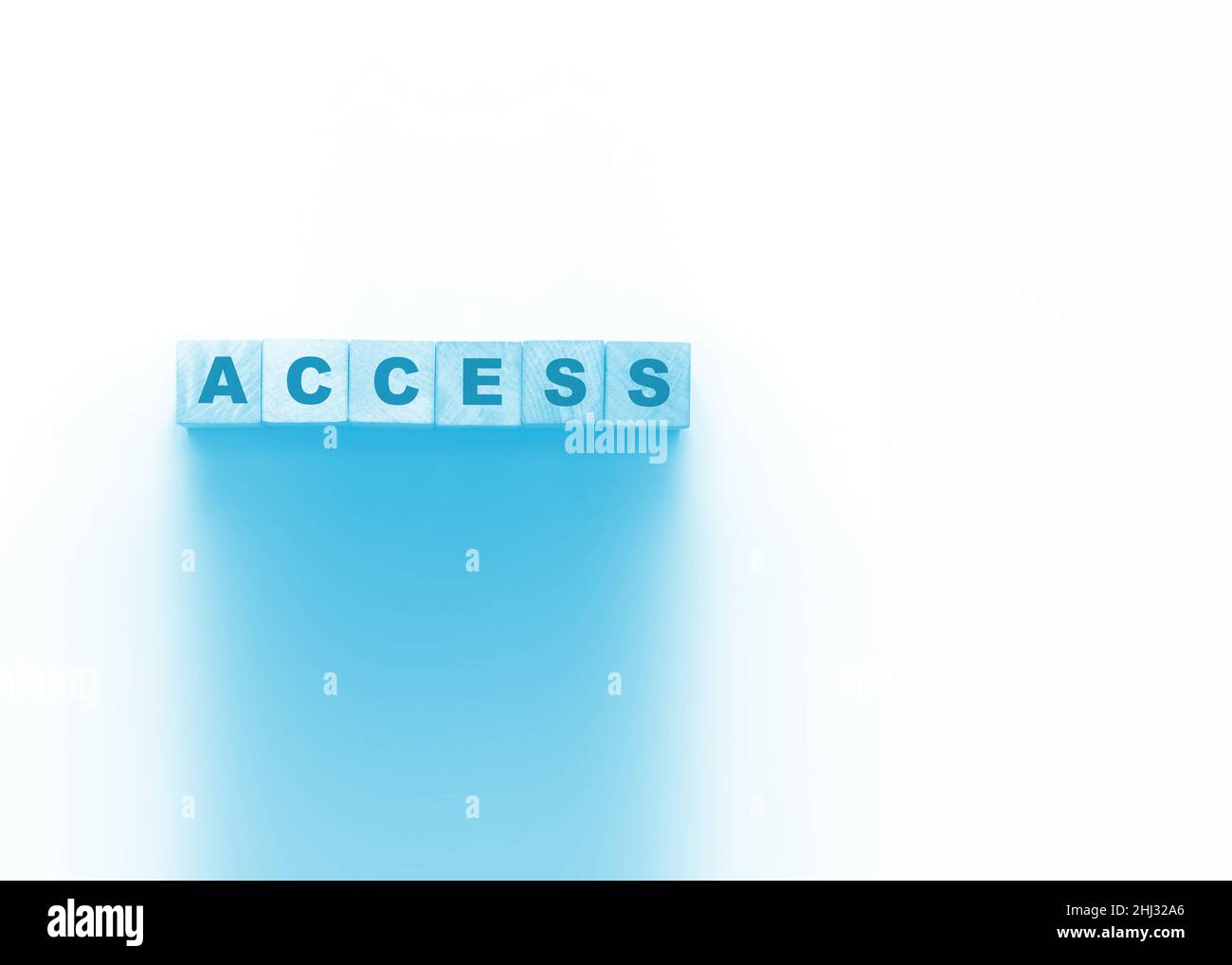 Access word on wooden cubes. Business and technology concept Stock ...