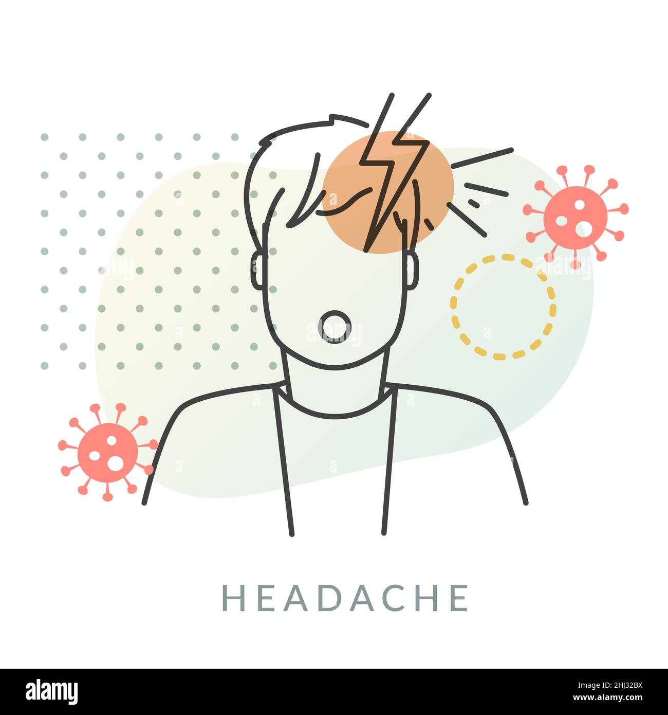 Headache - Symptom - Icon as EPS 10 File Stock Vector Image & Art - Alamy