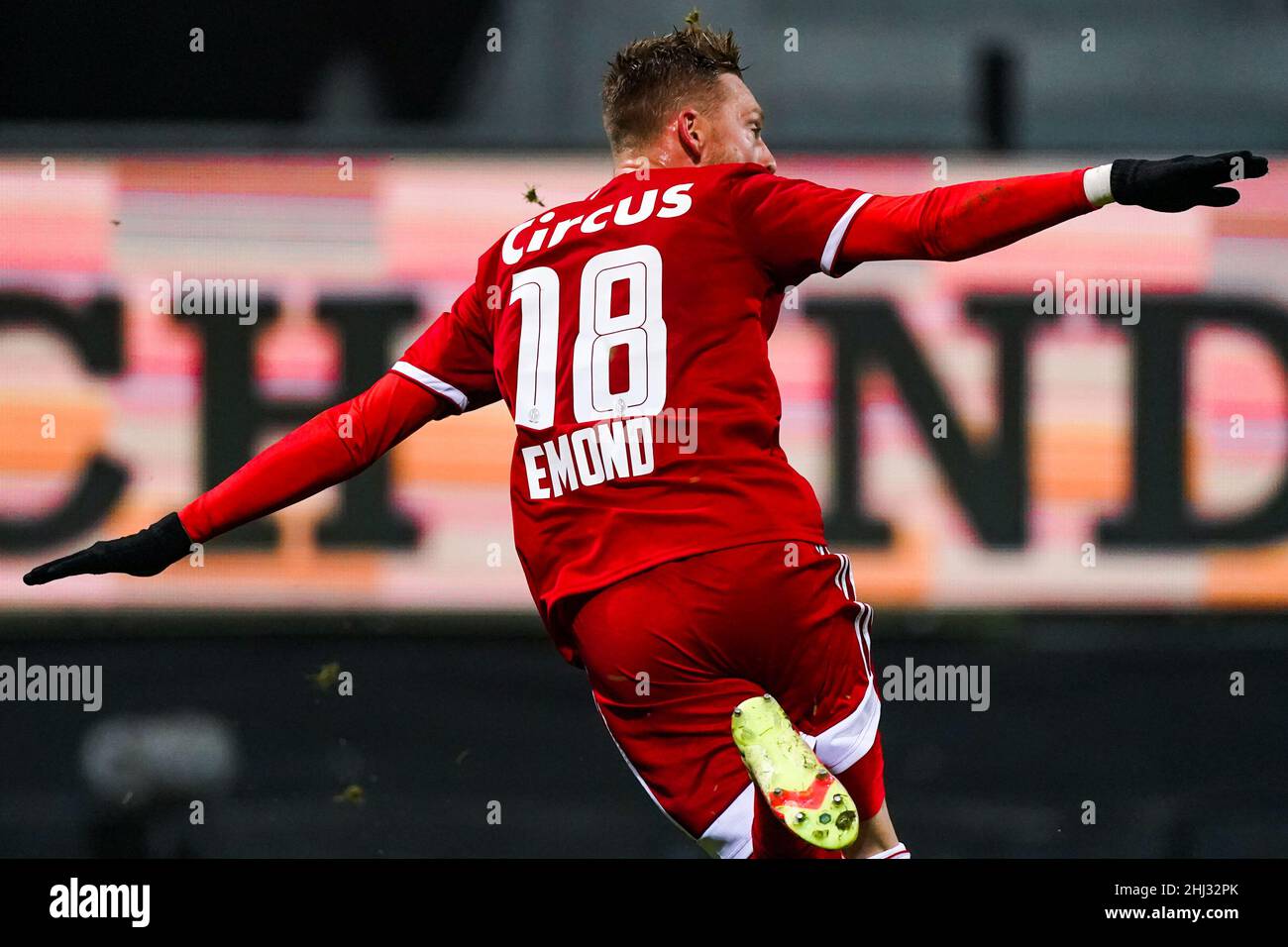 EUPEN, BELGIUM - JANUARY 26: Renaud Thierry Emond of Standard de Liege ...