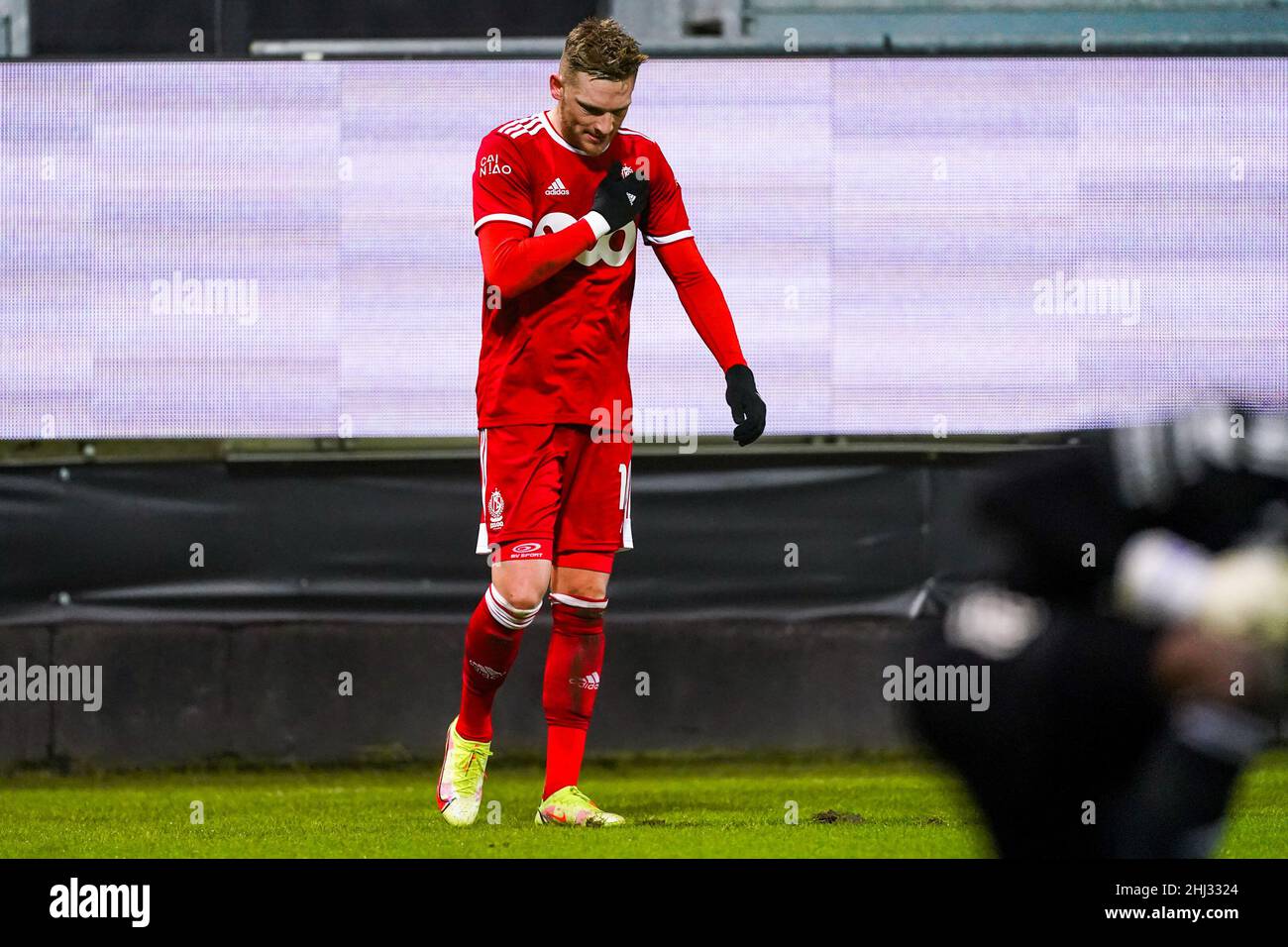EUPEN, BELGIUM - JANUARY 26: Renaud Thierry Emond of Standard de Liege ...