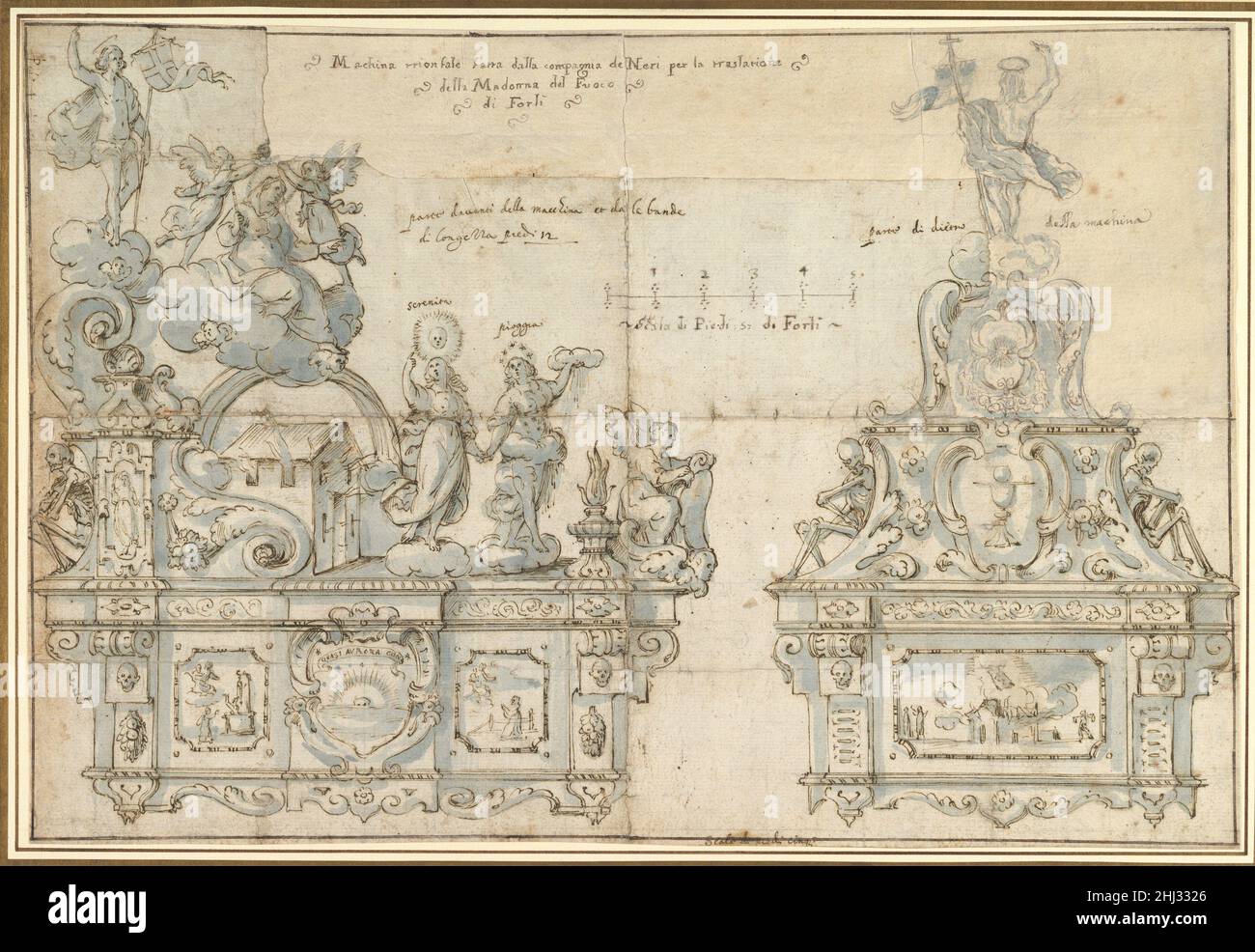 Design for a Processional Float 17th century Anonymous, Italian, Roman ...