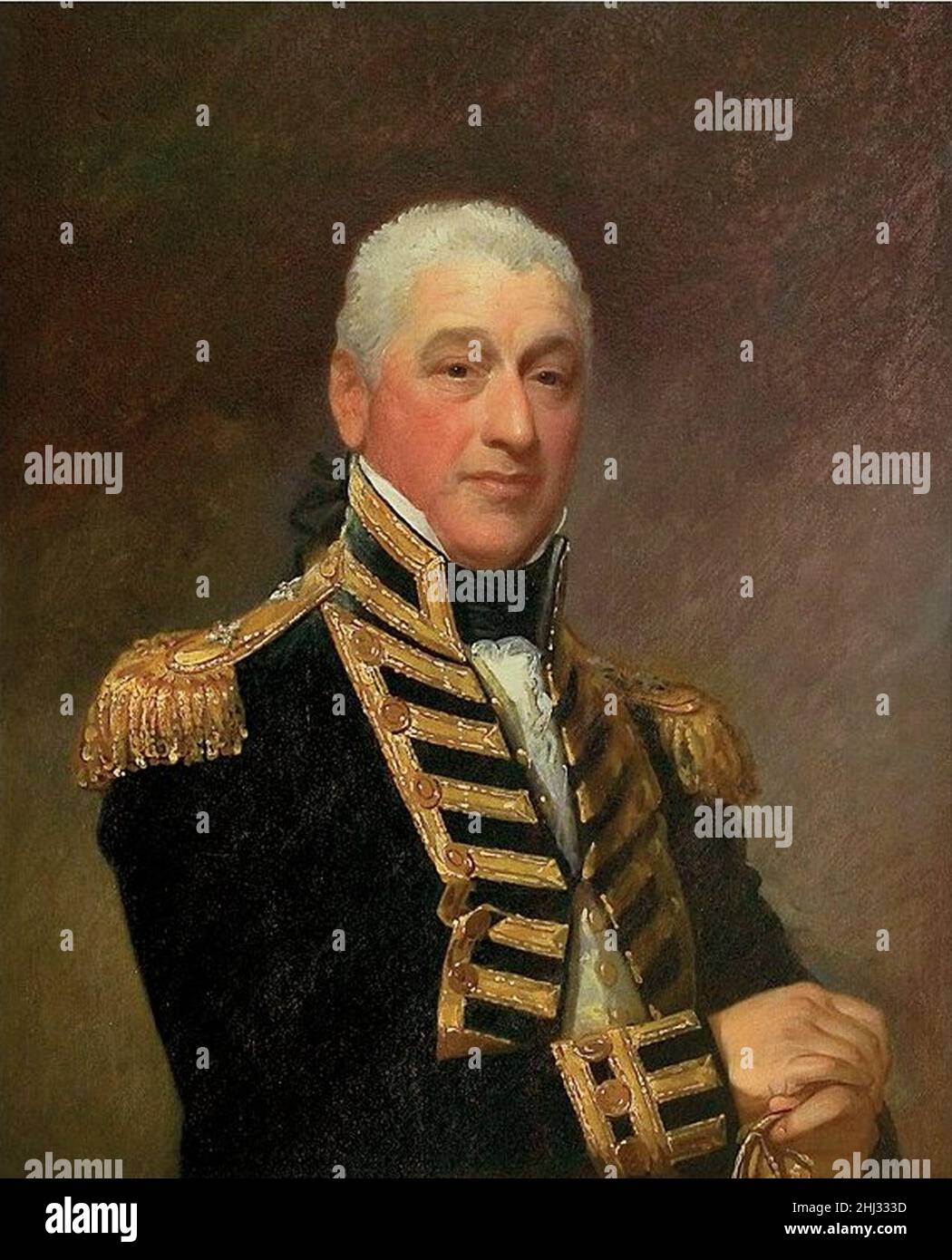 Admiral Sir Isaac Coffin by Gilbert Stuart Stock Photo - Alamy
