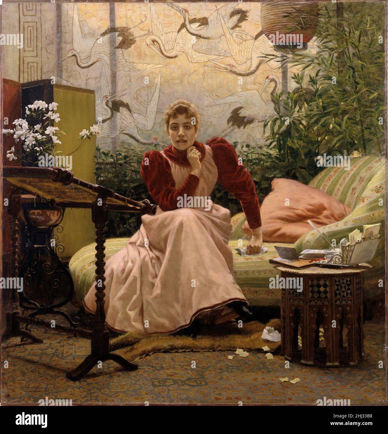 Arachne by Carlo Stratta, 1893 Stock Photo - Alamy