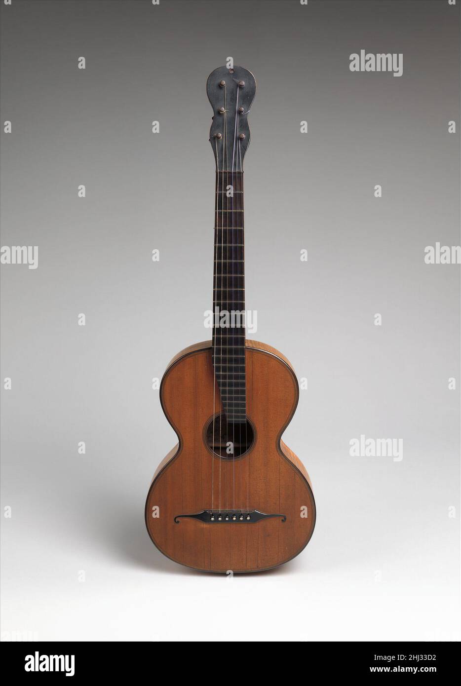 Guitar ca. 1835–40 Johann Anton Stauffer Austrian An engraved paper ...
