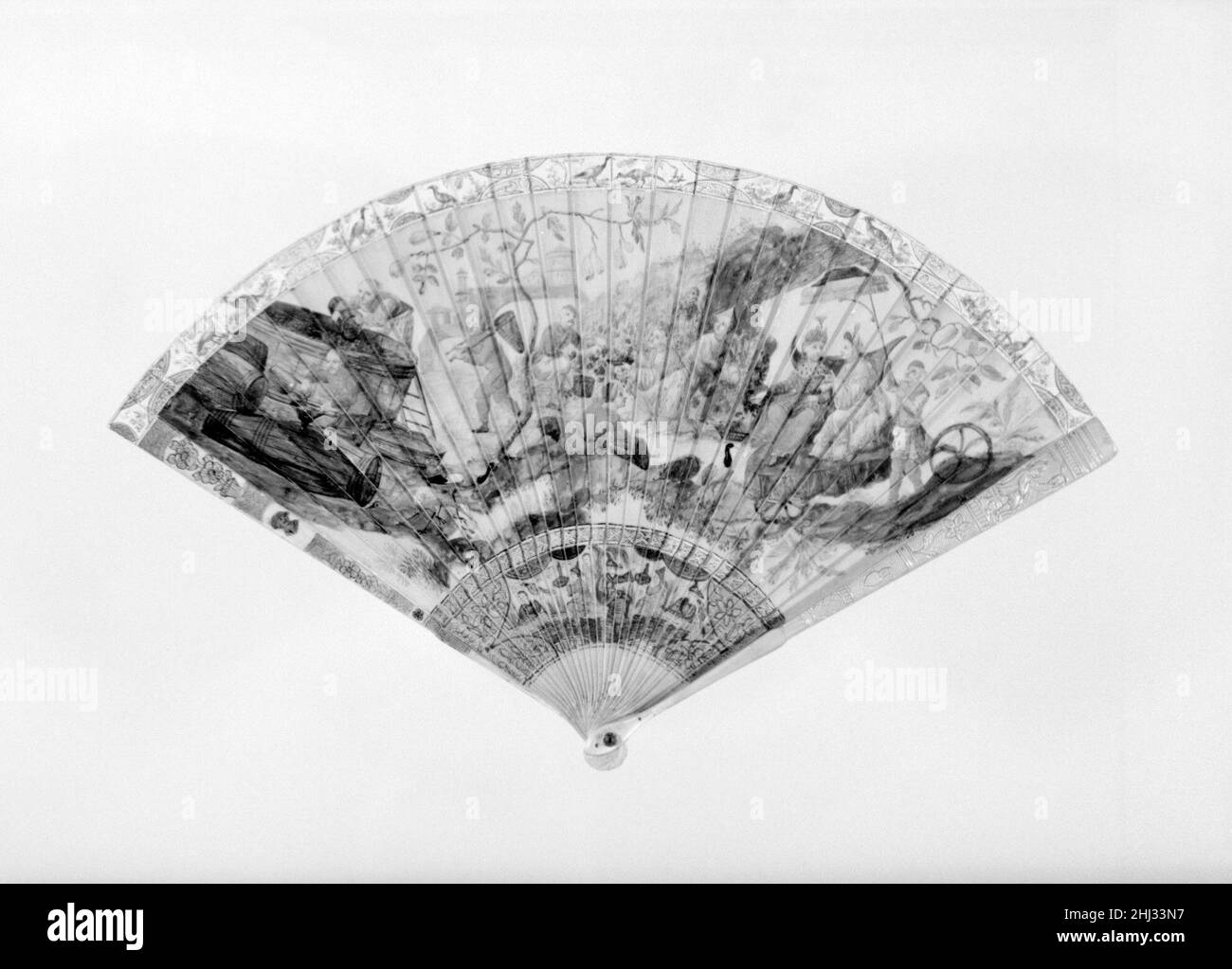 Fan 18th century French. Fan 209836 Stock Photo - Alamy