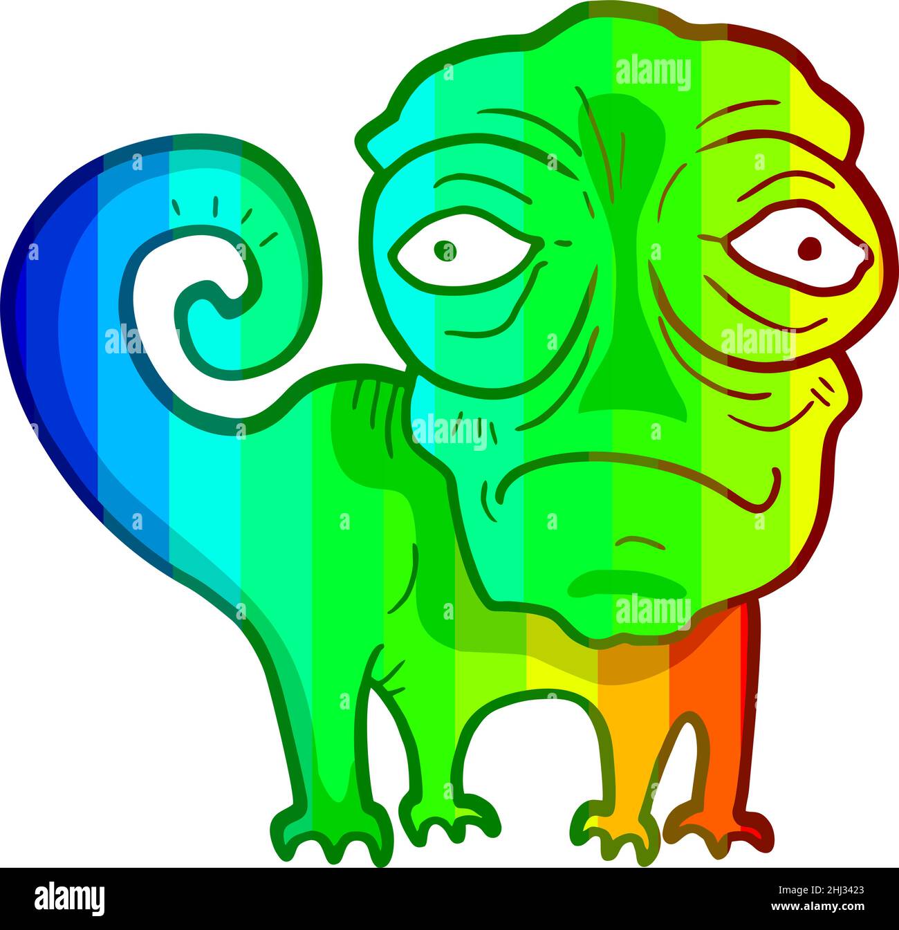 Chamelion isolated Cut Out Stock Images & Pictures - Alamy