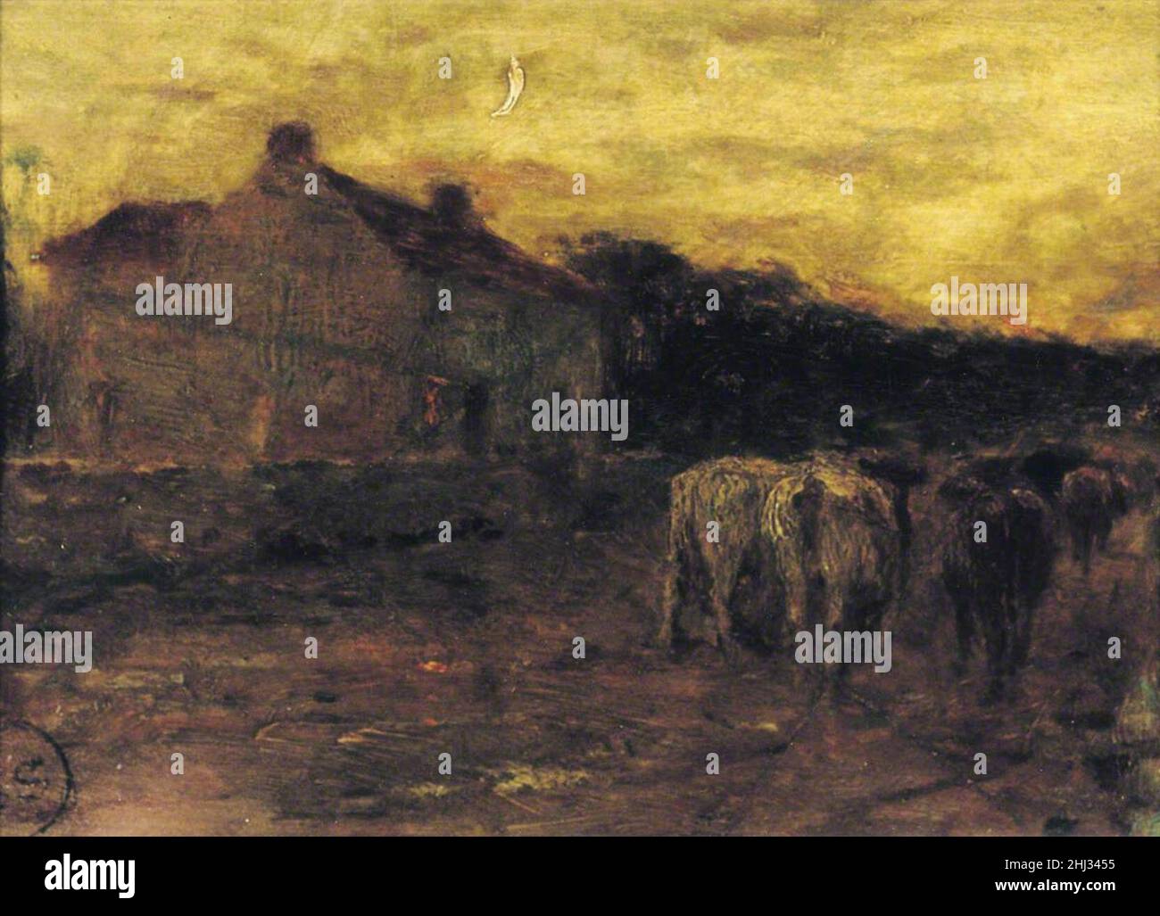 Edward Stott - Approaching Night (c. 1917 Stock Photo - Alamy