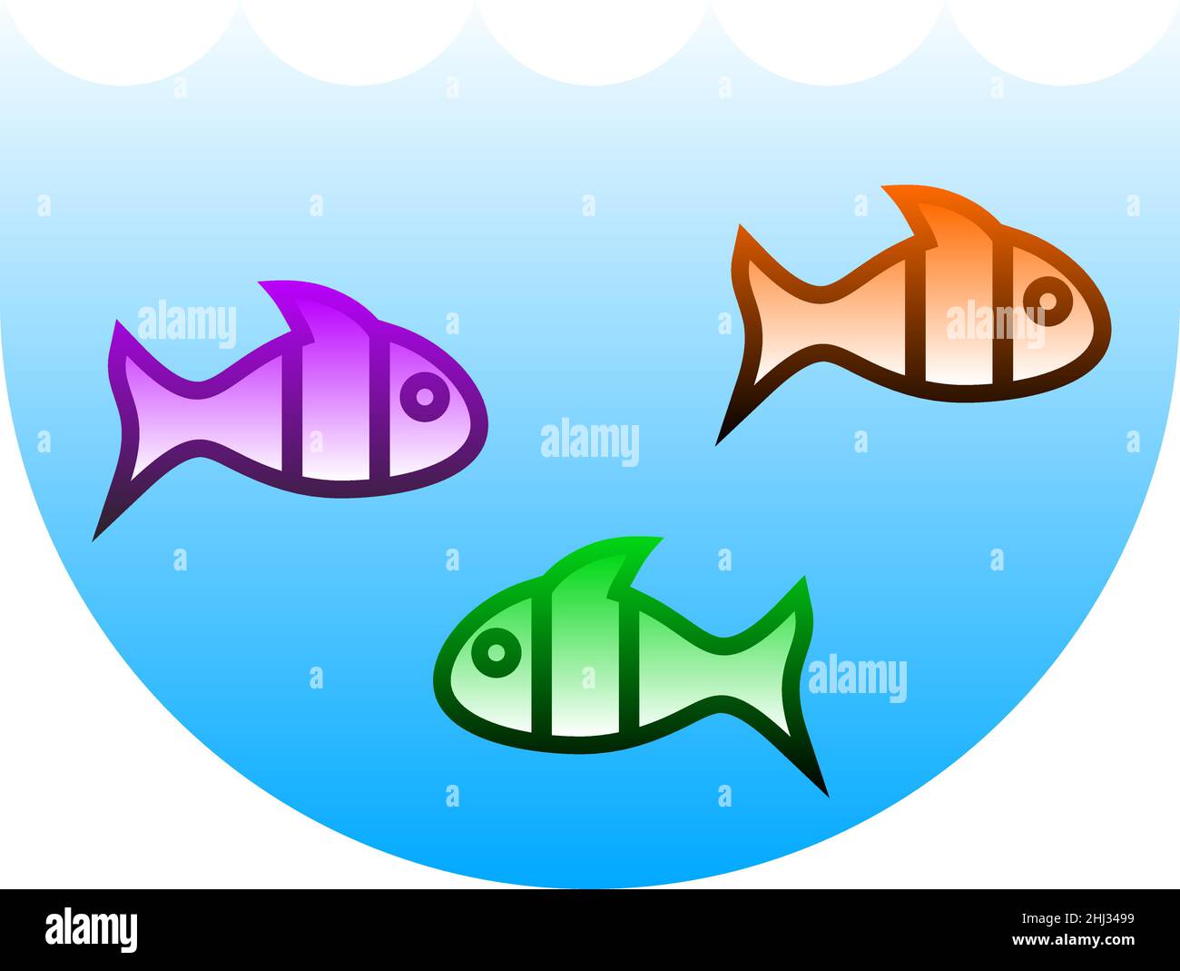 Fish for family Stock Vector Images - Alamy