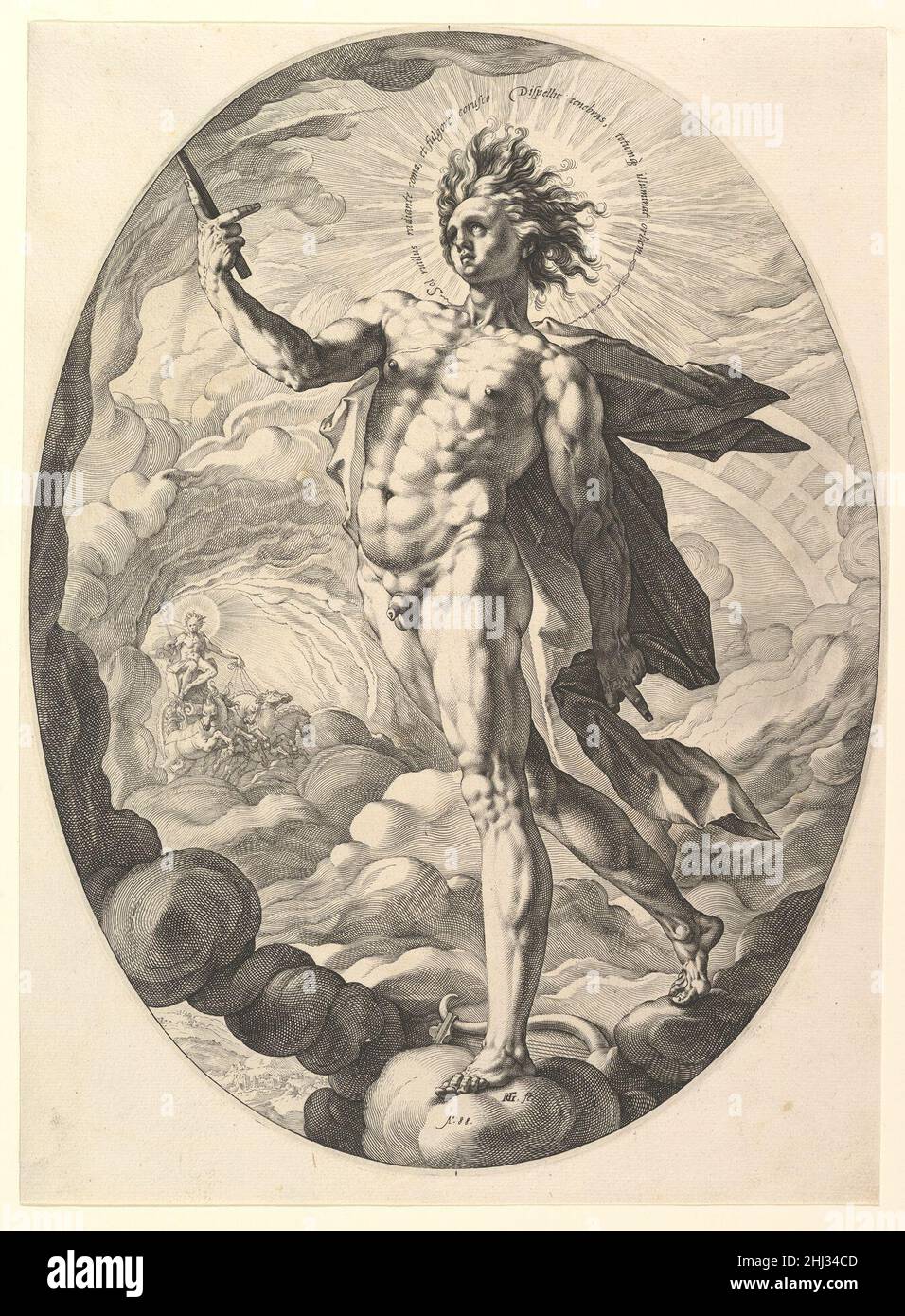 Apollo 1588 Hendrick Goltzius Netherlandish The elegant figure of ...