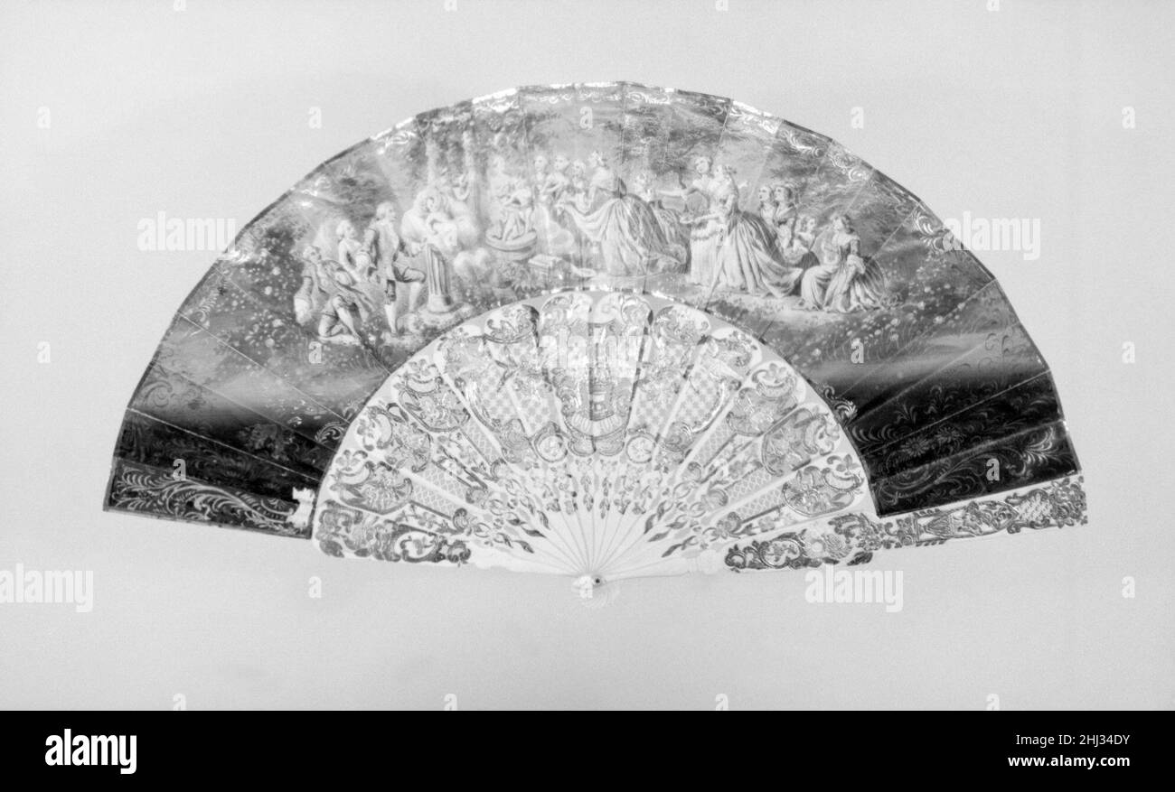 Fan mid-19th century French. Fan 209793 Stock Photo - Alamy