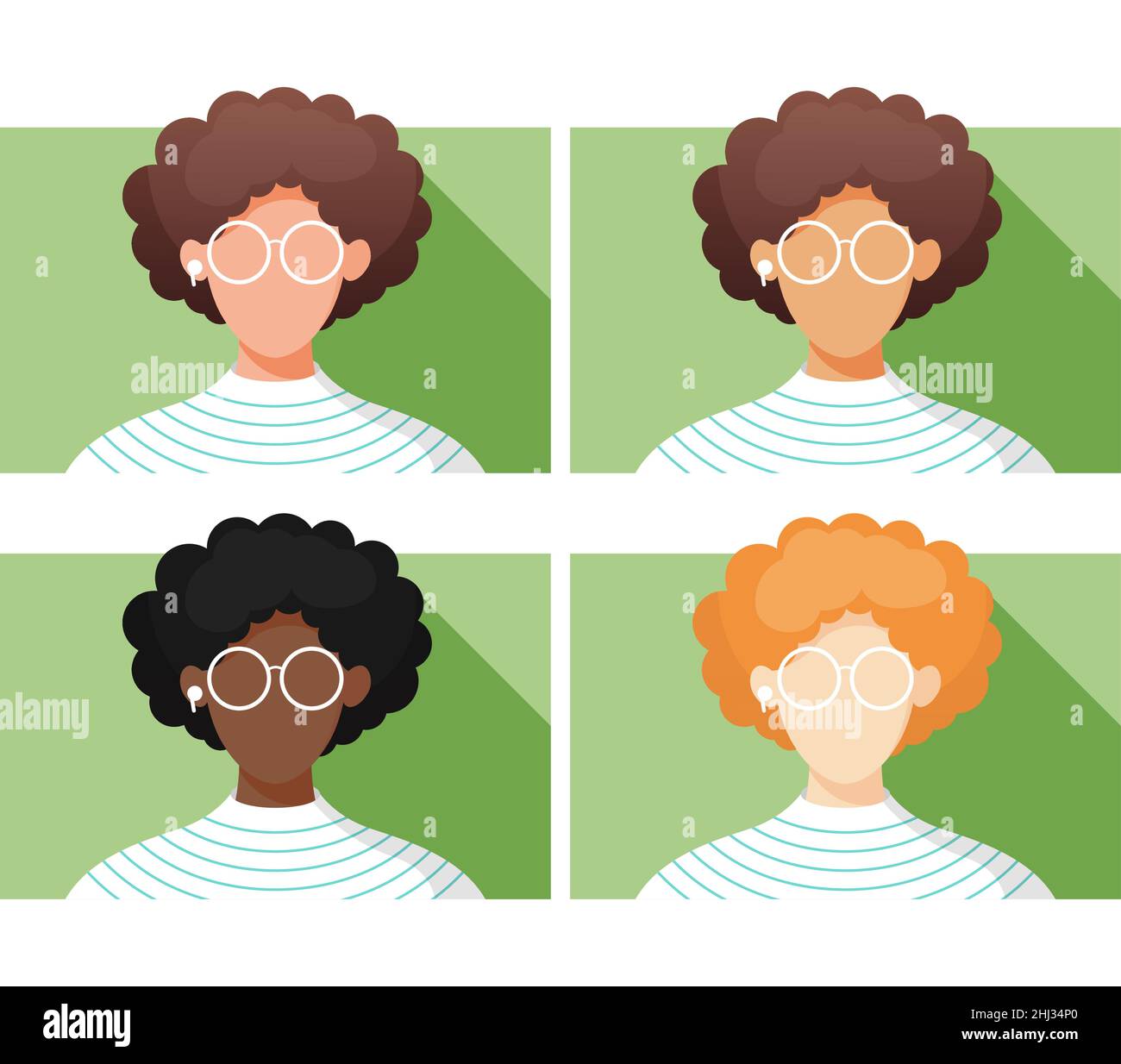 User Avatar - Young Lady - Stock Icon as EPS 10 File Stock Vector Image ...
