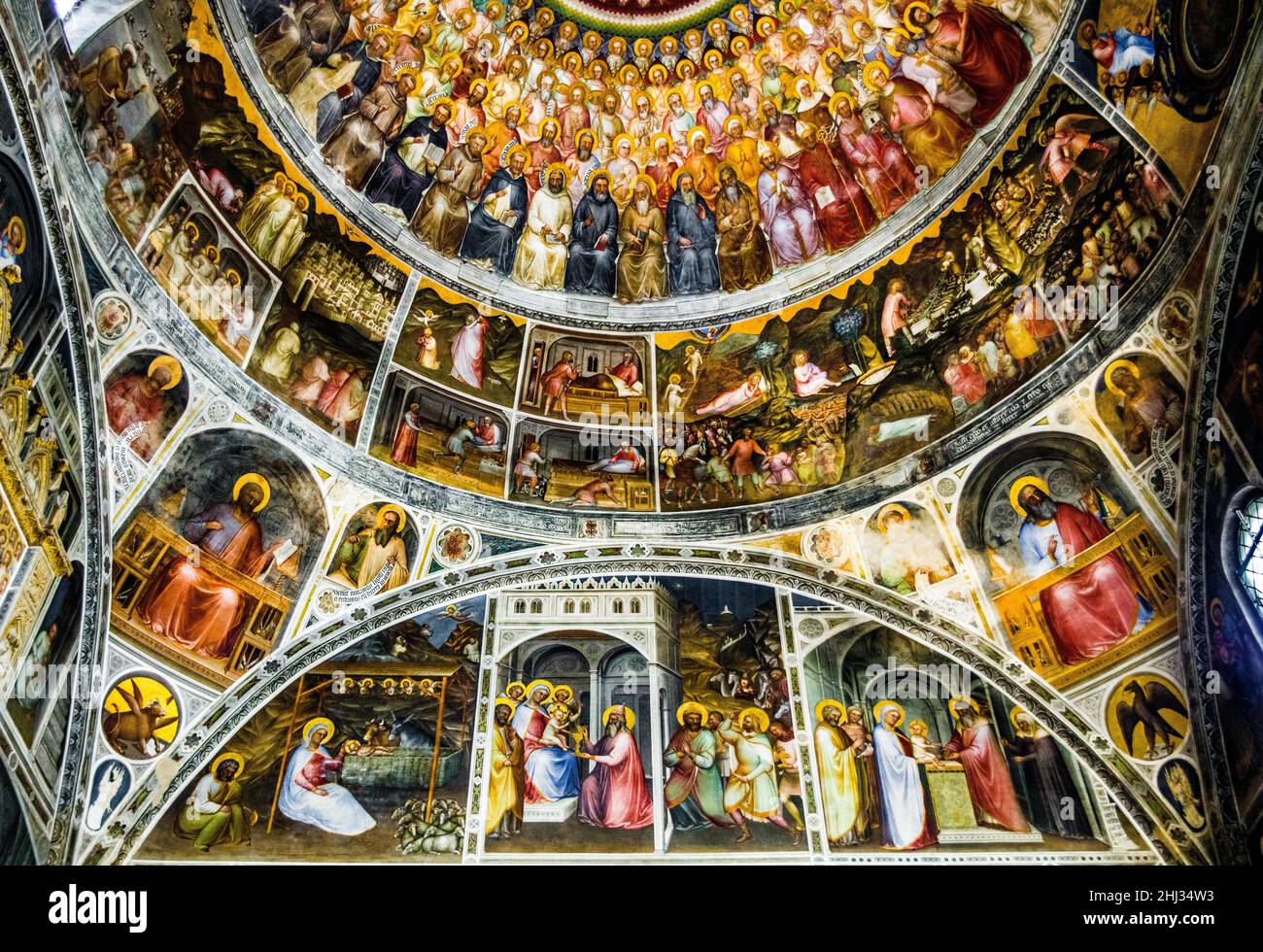 Frescoes of the Baptistery, 1260, unique is the completely preserved ...