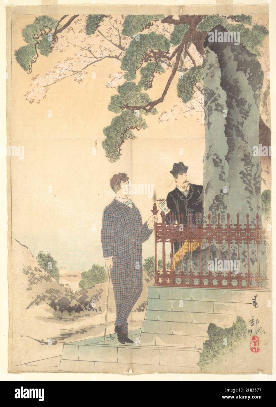 Two Japanese Men in Western Dress ca. 1905 Shunko Japanese. Two ...