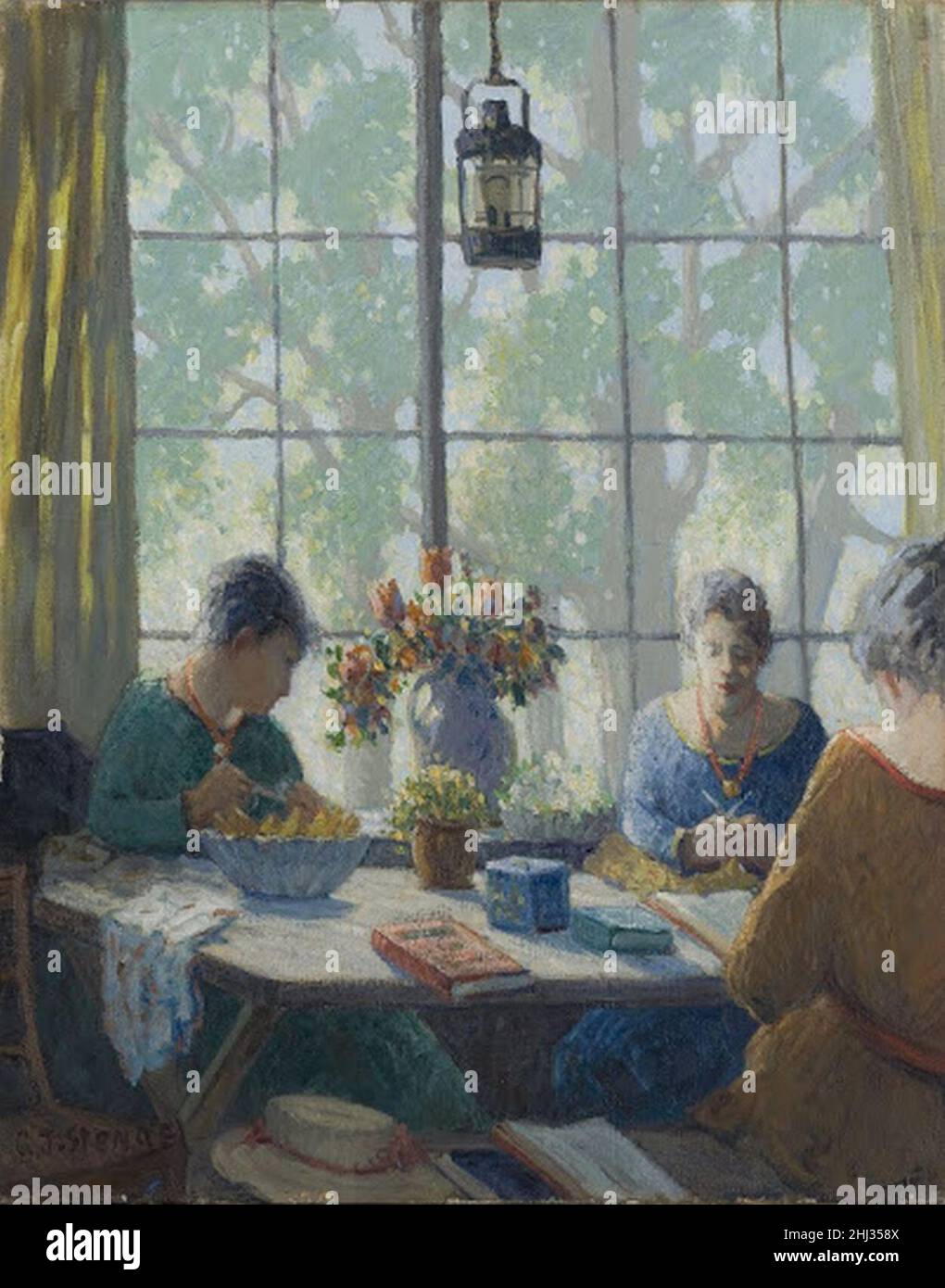 In the Studio by George J. Stengel, c. 1935 Stock Photo - Alamy