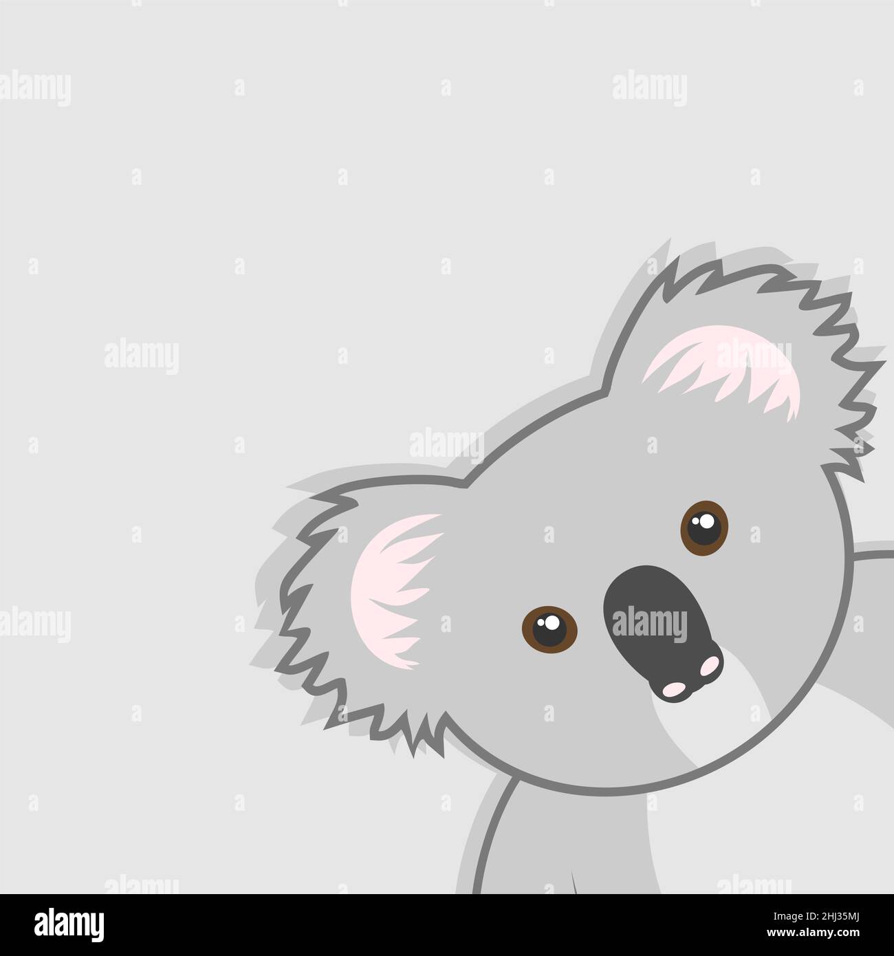 Cute wild animal face Stock Vector Images - Alamy