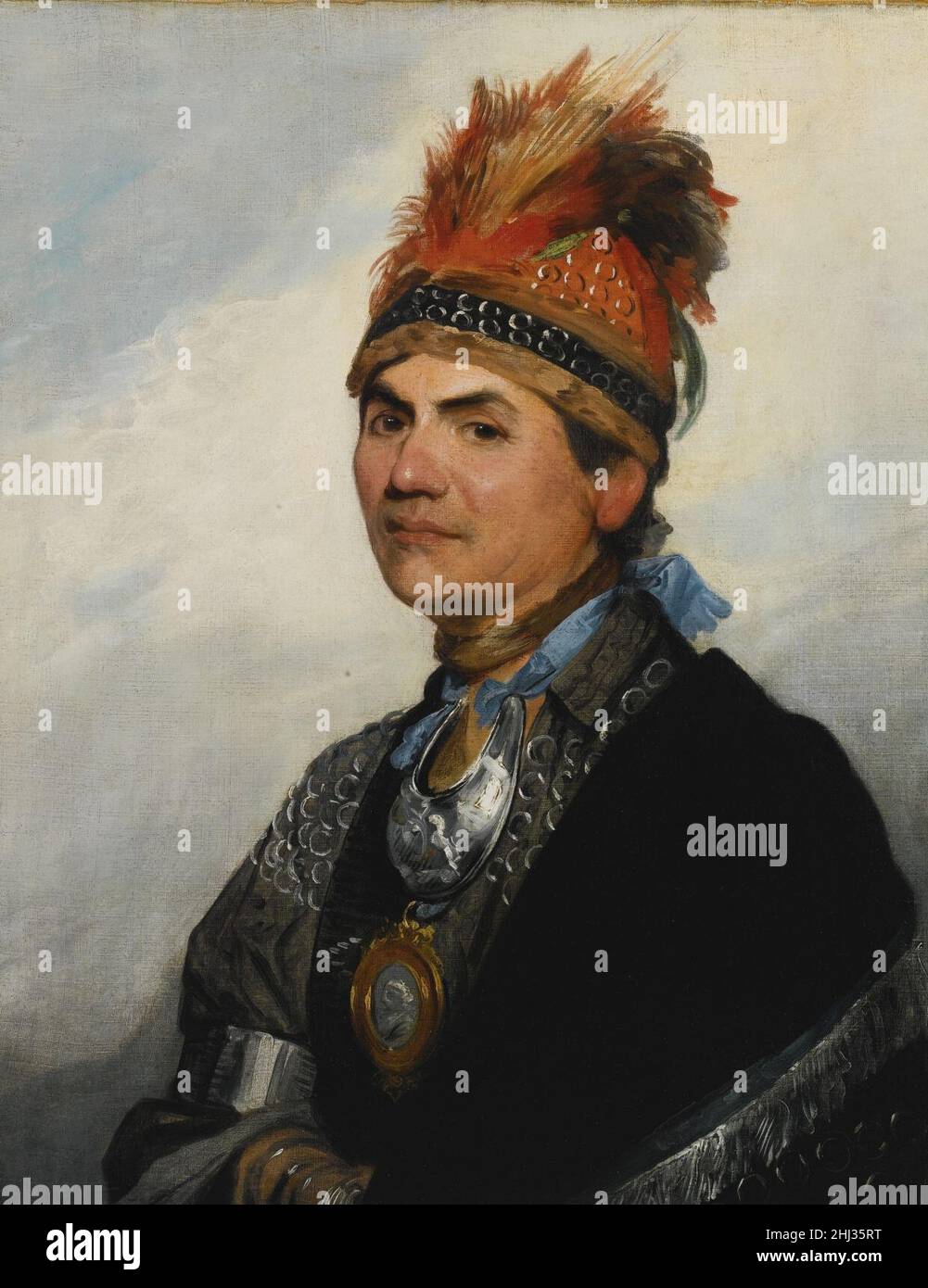Joseph Brant by Gilbert Stuart 1786 oil on canvas Stock Photo - Alamy