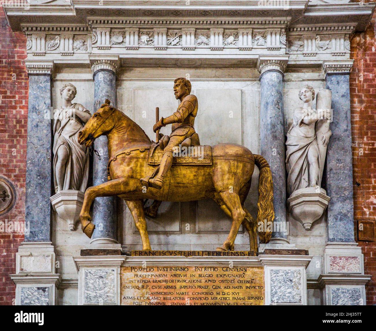 Funerary monument to Pompeo Giustiniani by Francesco Terillio, Giovanni ...