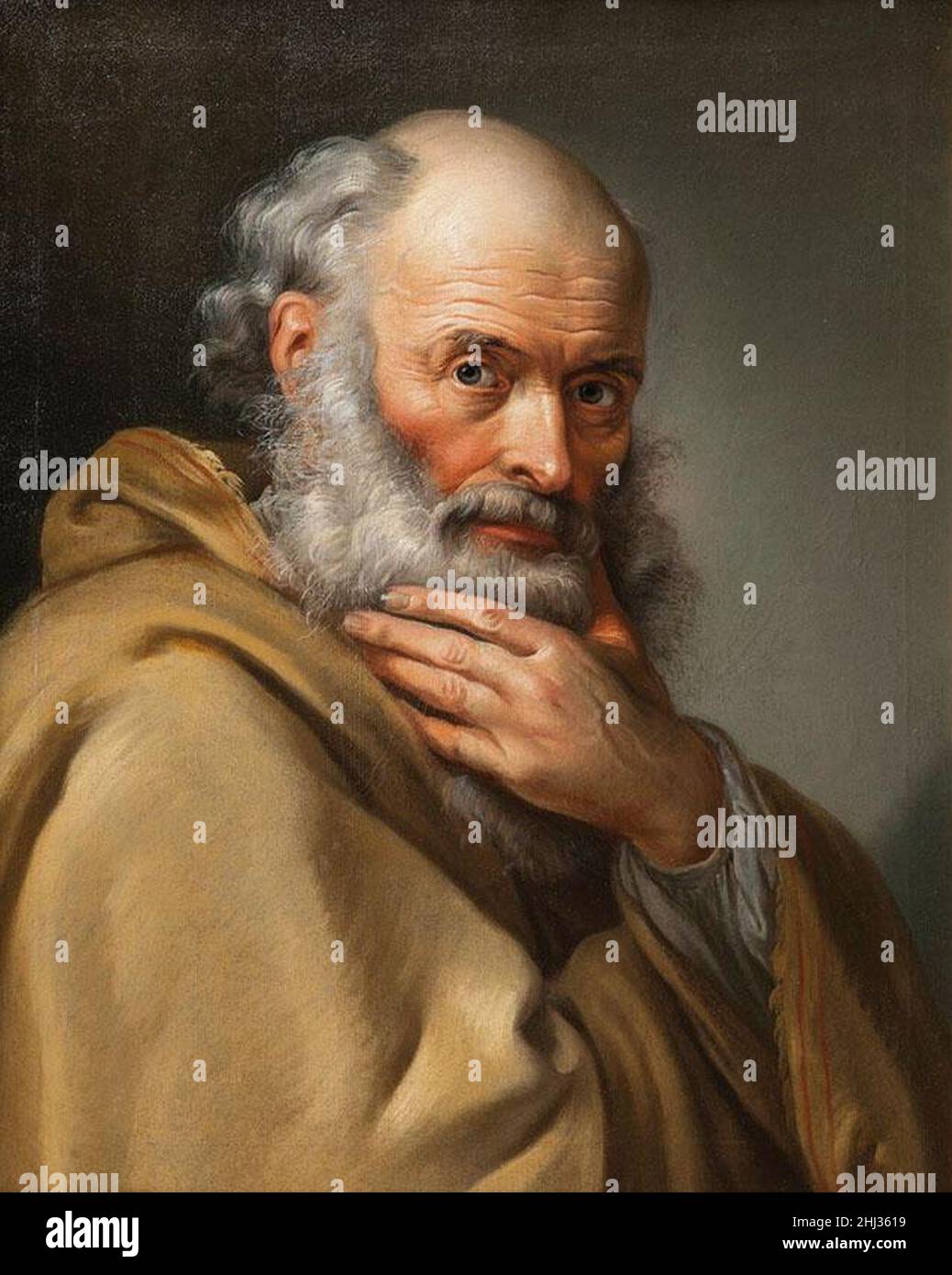 Joseph-Benoît Suvée - Portrait of a men Stock Photo - Alamy