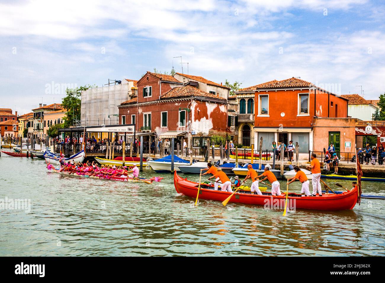 Vogalonga, rowing competition on the Grand Canal di Murano, Murano ...