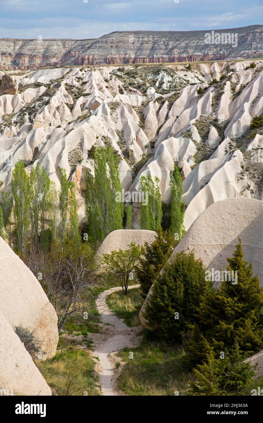 Fantastic tufa formations, Cappadocia, Turkey, Cappadocia, Turkey Stock ...