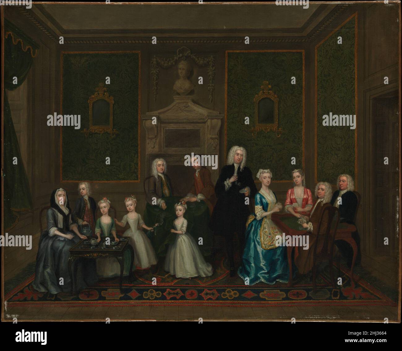 The Strong Family 1732 Charles Philips British The inscriptions on the ...
