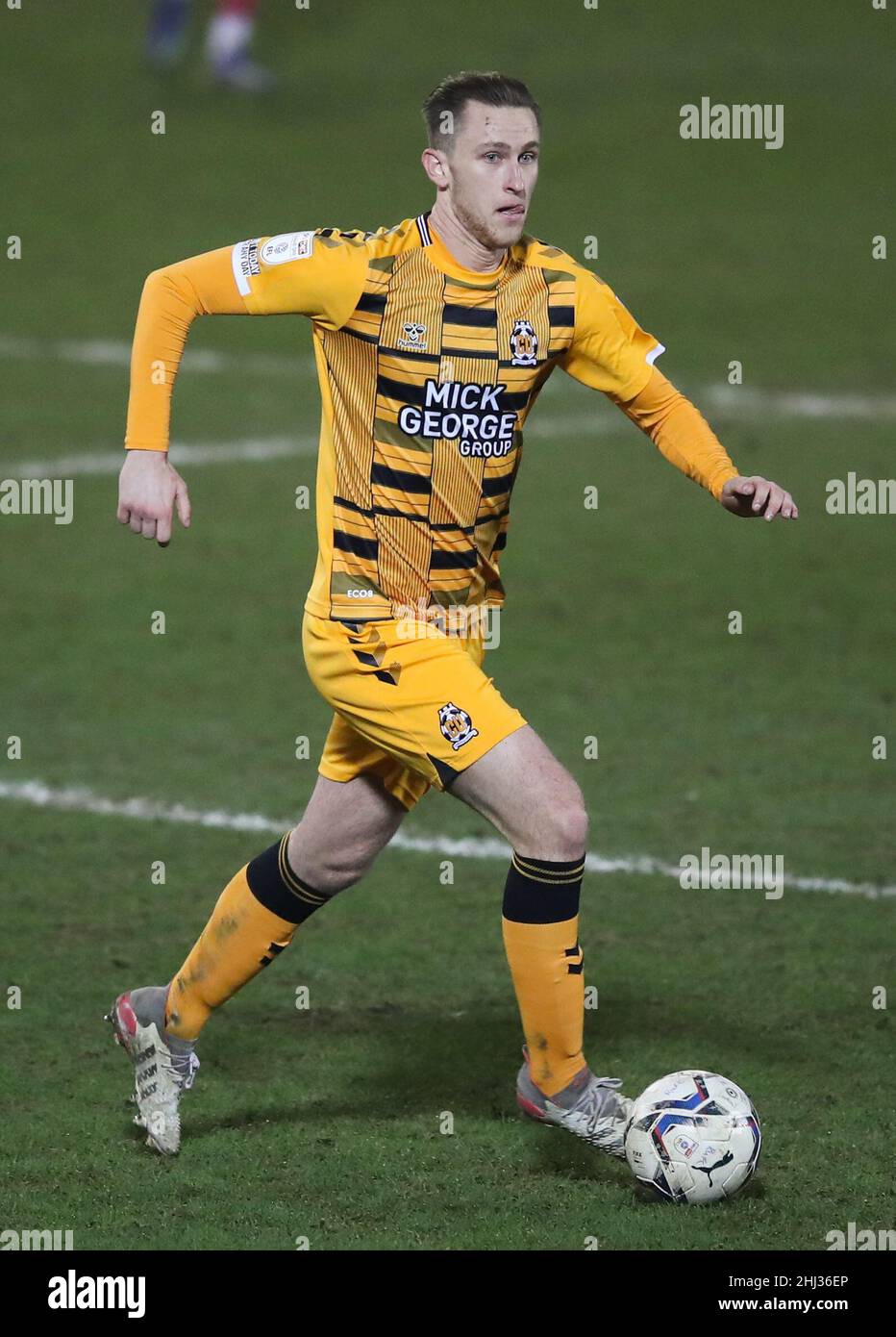 Cambridge United's Adam May during the Papa John's Trophy quarter-final ...