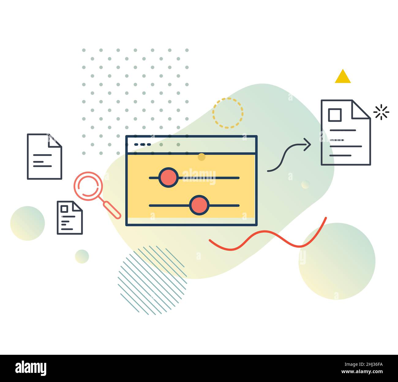 Customized Document and Solution - Stock illustration as EPS 10 File ...