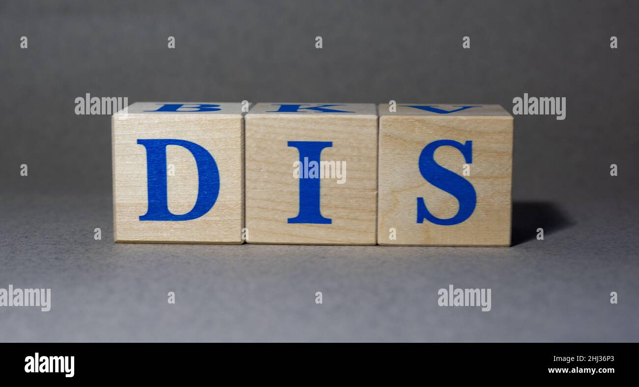 January 19, 2022. New York, USA. Stock Ticker symbol of The Walt Disney ...