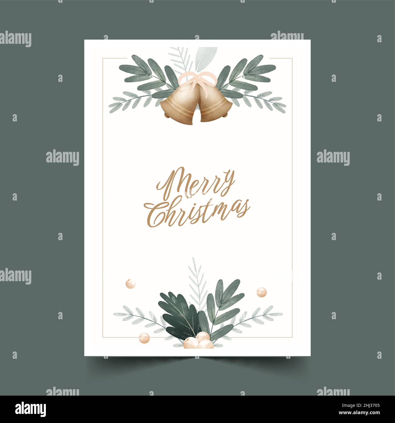 watercolor ornamental christmas cards collection abstract design vector ...
