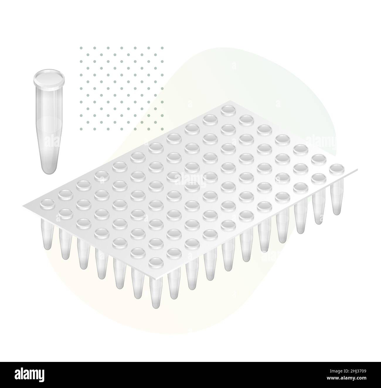 RT-PCR Testing - PCR Tray - Illustration as EPS 10 File Stock Vector ...