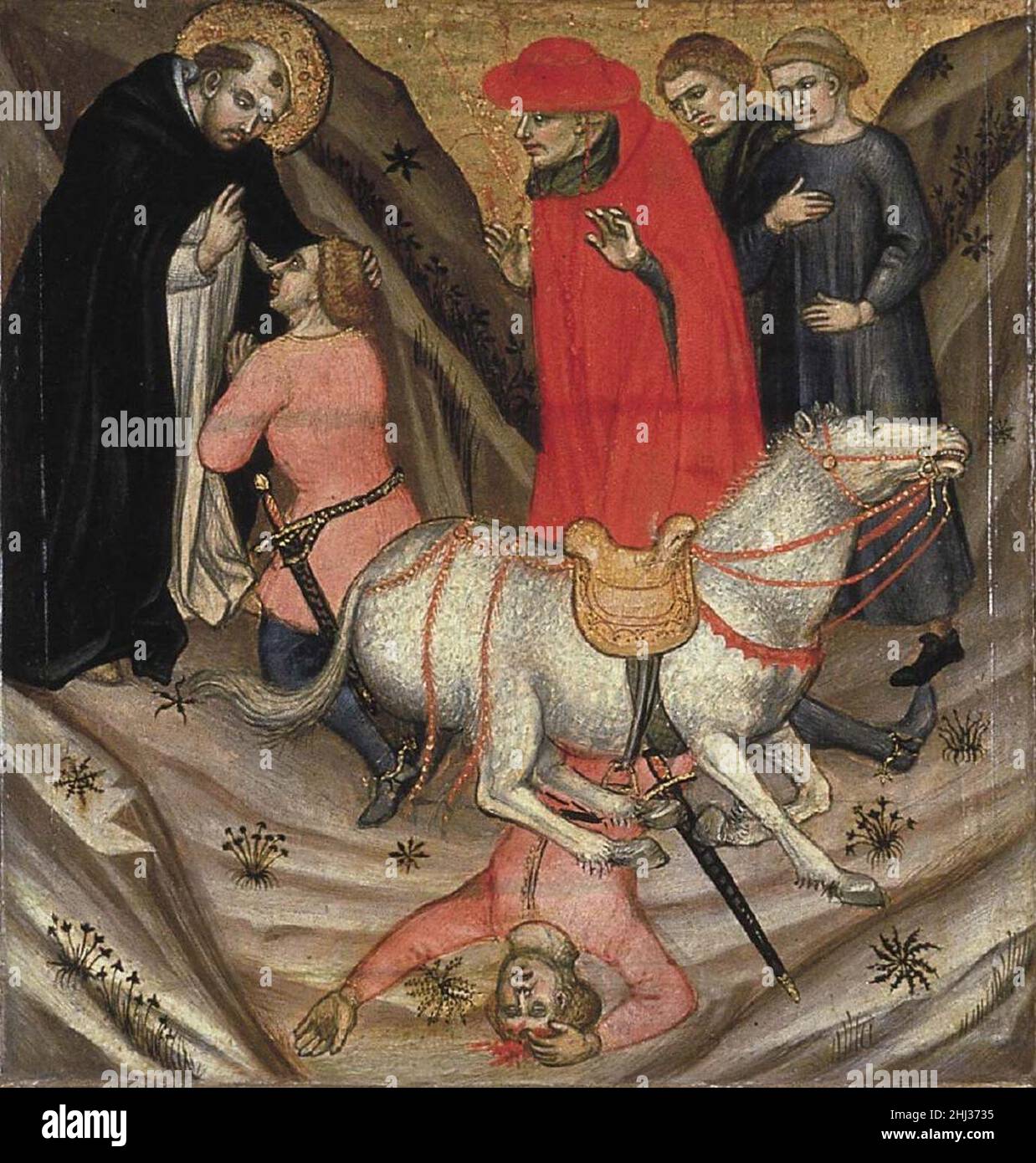 Miracle of Saint Dominic by Taddeo di Bartolo Stock Photo - Alamy