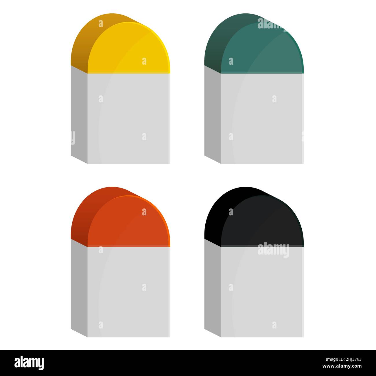 MileStone Marker placed on a route - Stock Illustration as EPS 10 File ...